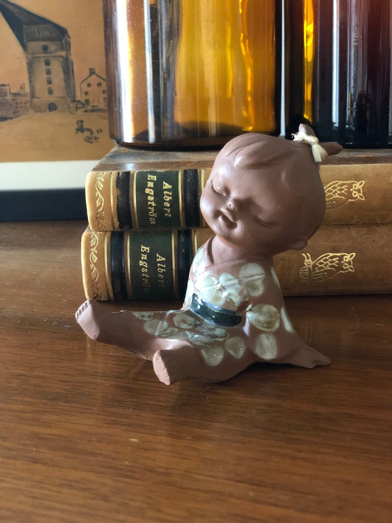 Vintage Japanese Girl Figurine Pottery Art Seto Craft Co. Ltd. - Etsy
