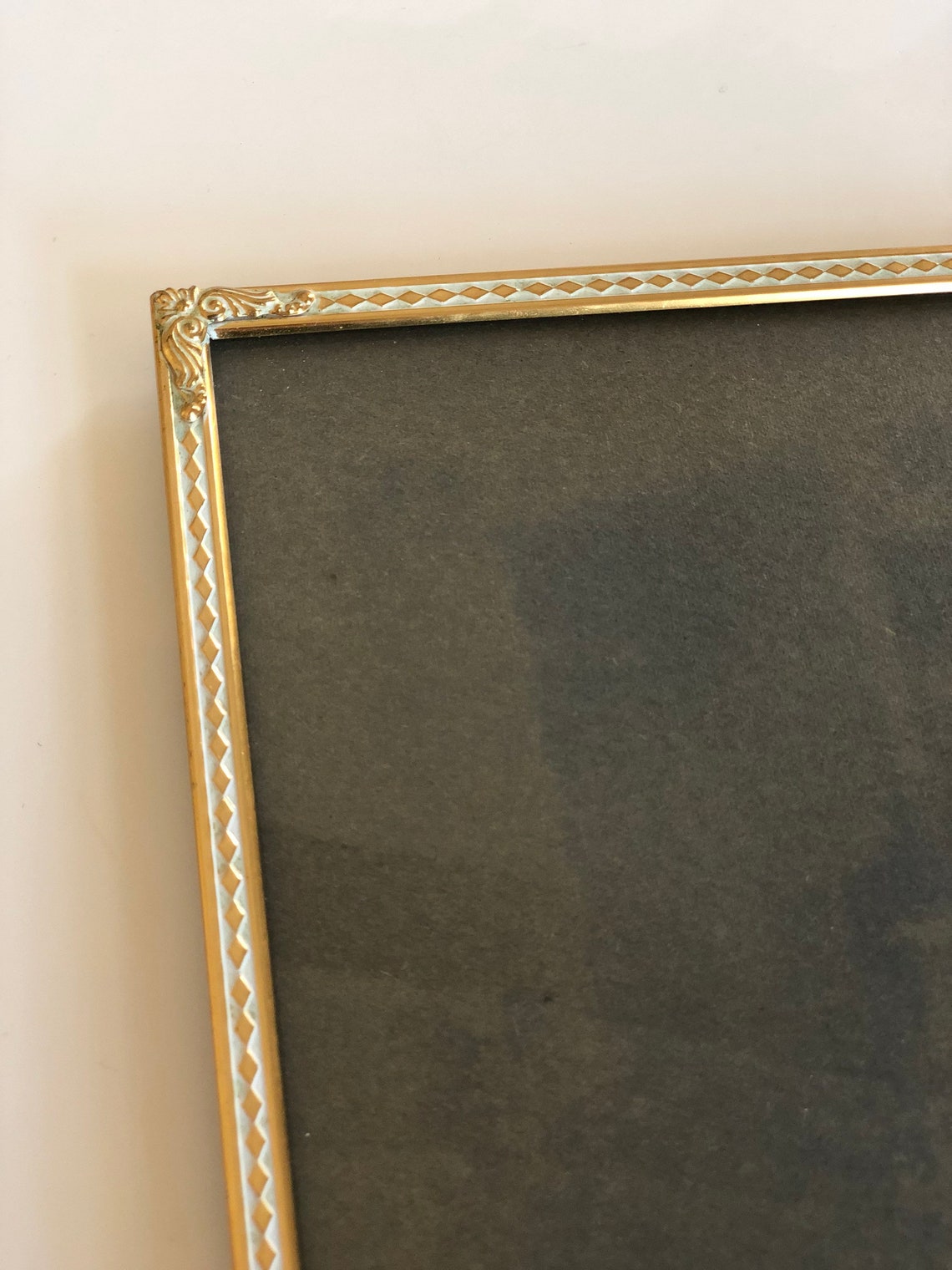 Vintage Bronze Frame With Beveled Glass Bronze Metal Gatsby - Etsy