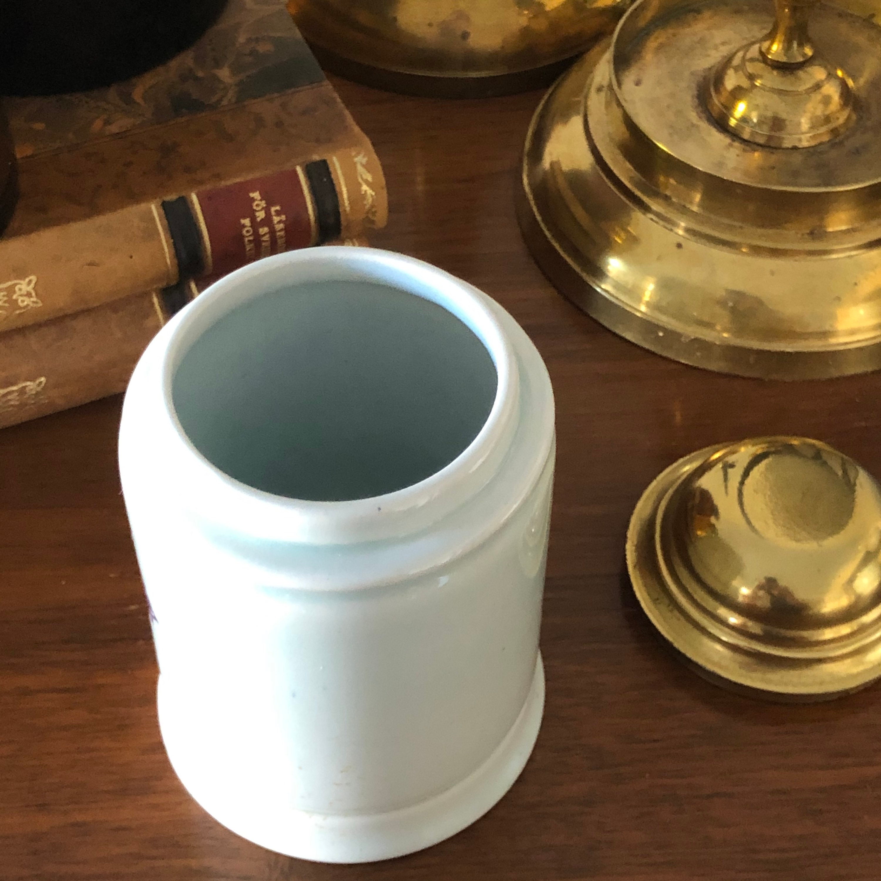 Pair of Vintage ceramic apothecary pharmacy pharmaceutical Dutch Zenith ...