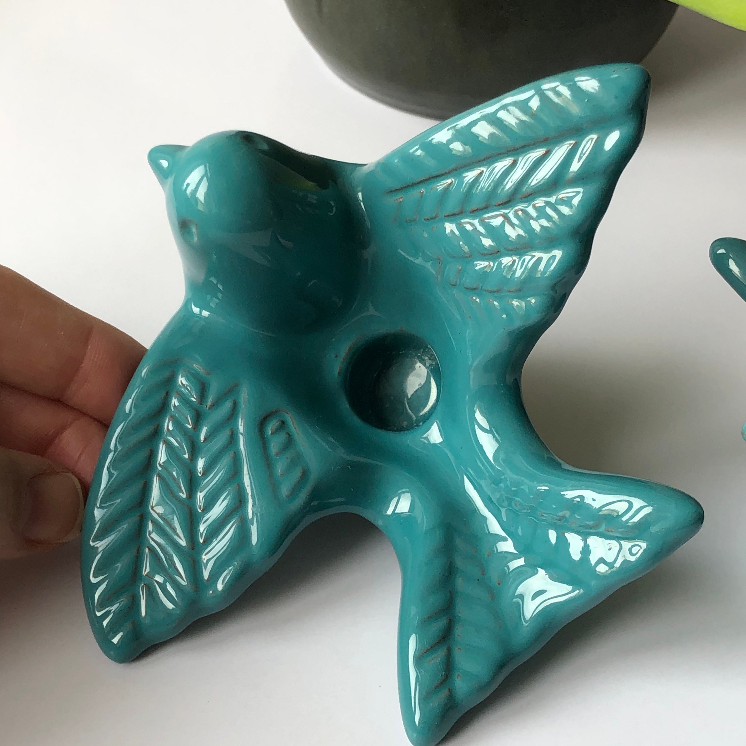 Swedish ceramic bird candleholders designed by Gabriel / Scandinavian ...