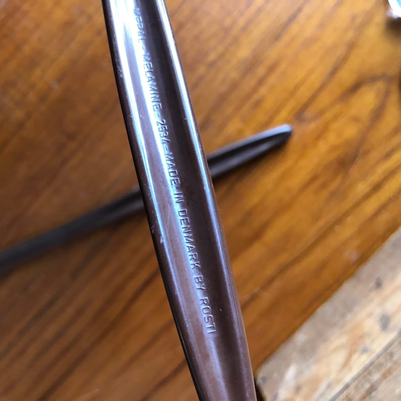 Danish hard plastic Rosti serving spoon serving salad tongs | Etsy