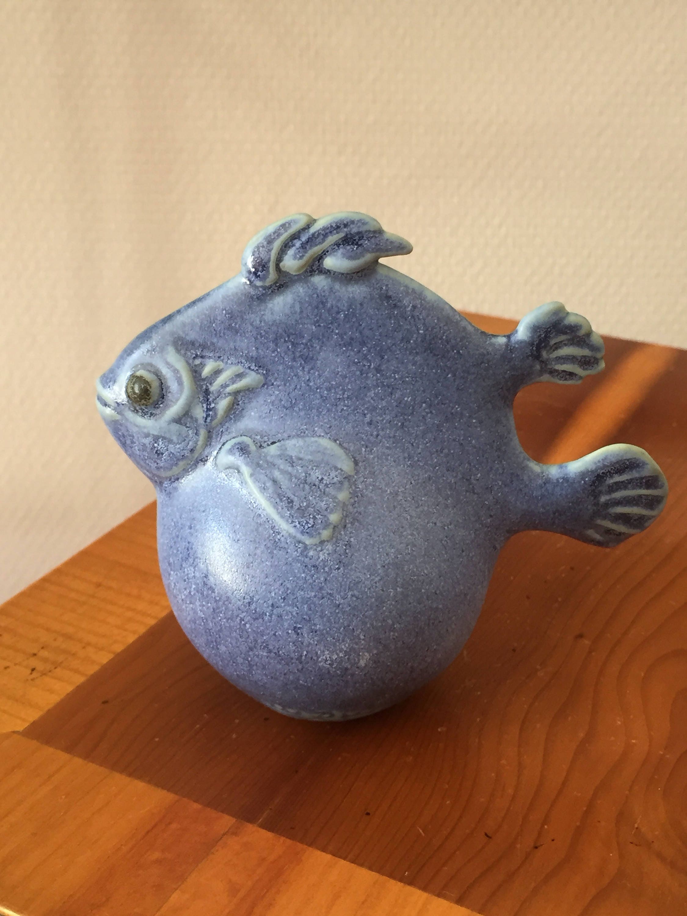 Rorstrand/Rörstrand/Gösta/Grähs/Blue/Fish/Figurine/Sweden/Swedish/Gosta ...