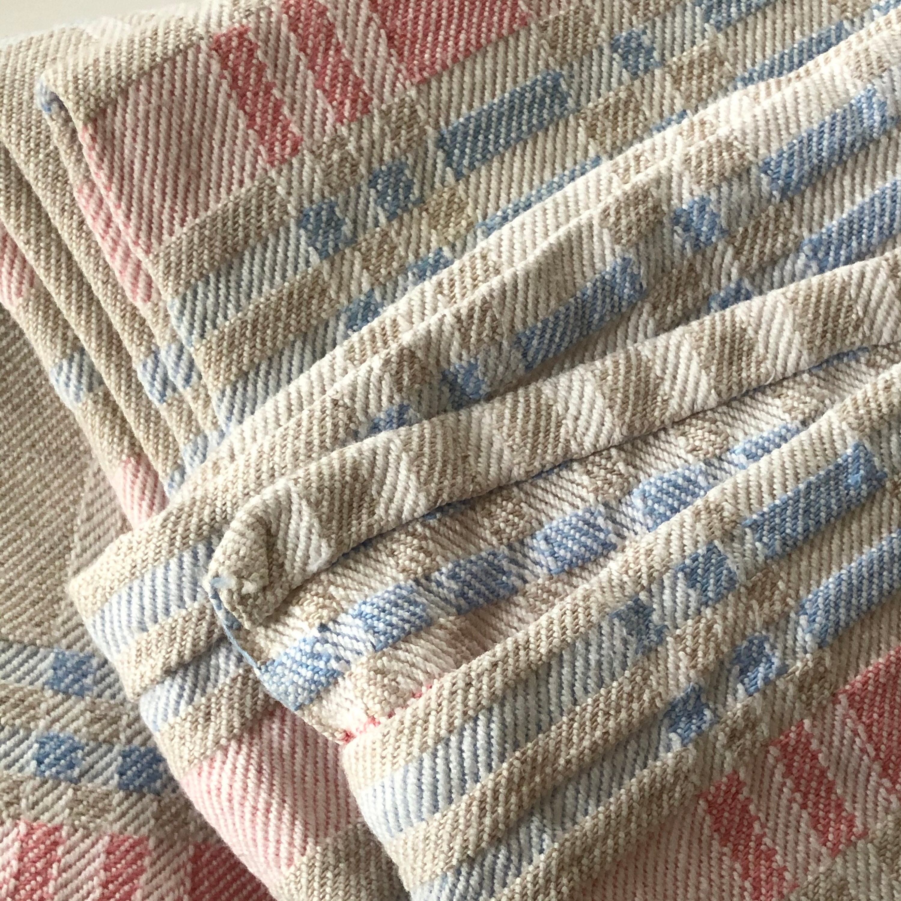 XL Vintage Scandinavian tablecloth boho linen cotton woven tablecloth ...