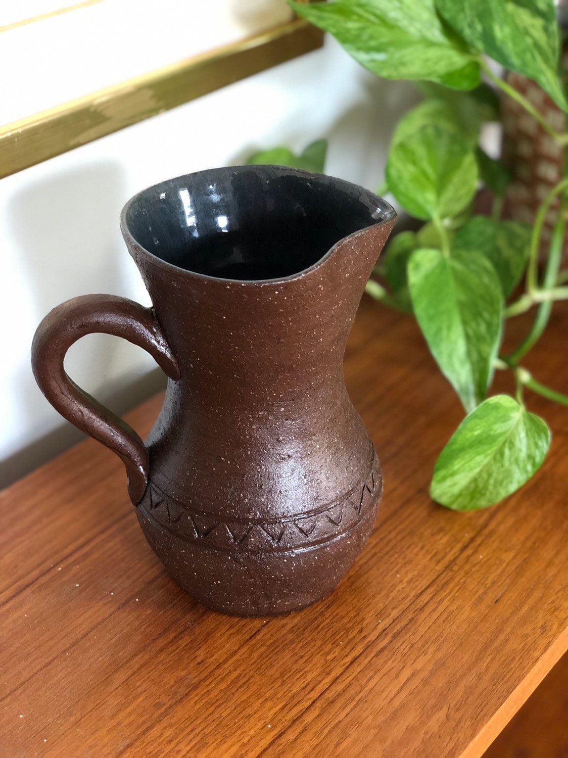 Swedish studio pottery ceramic jug by Bengt Wall for Wall Trosa ...