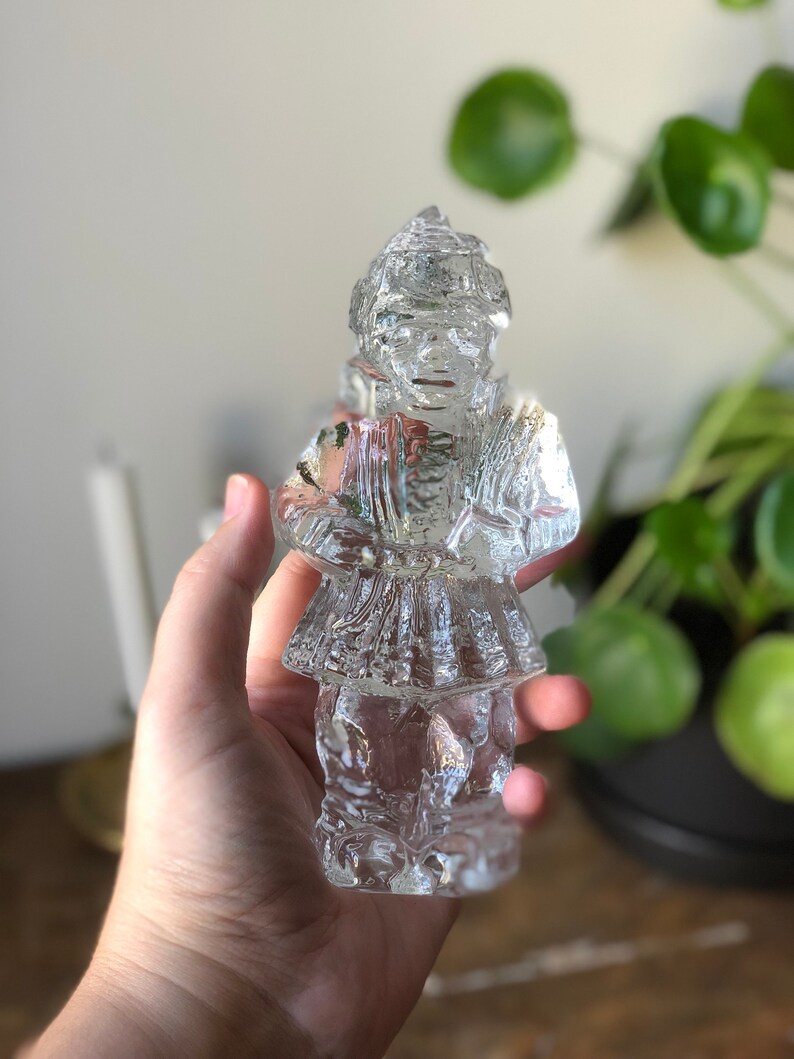 Nordic Native Samer / First Nations / Glass Sculpture Paperweight ...