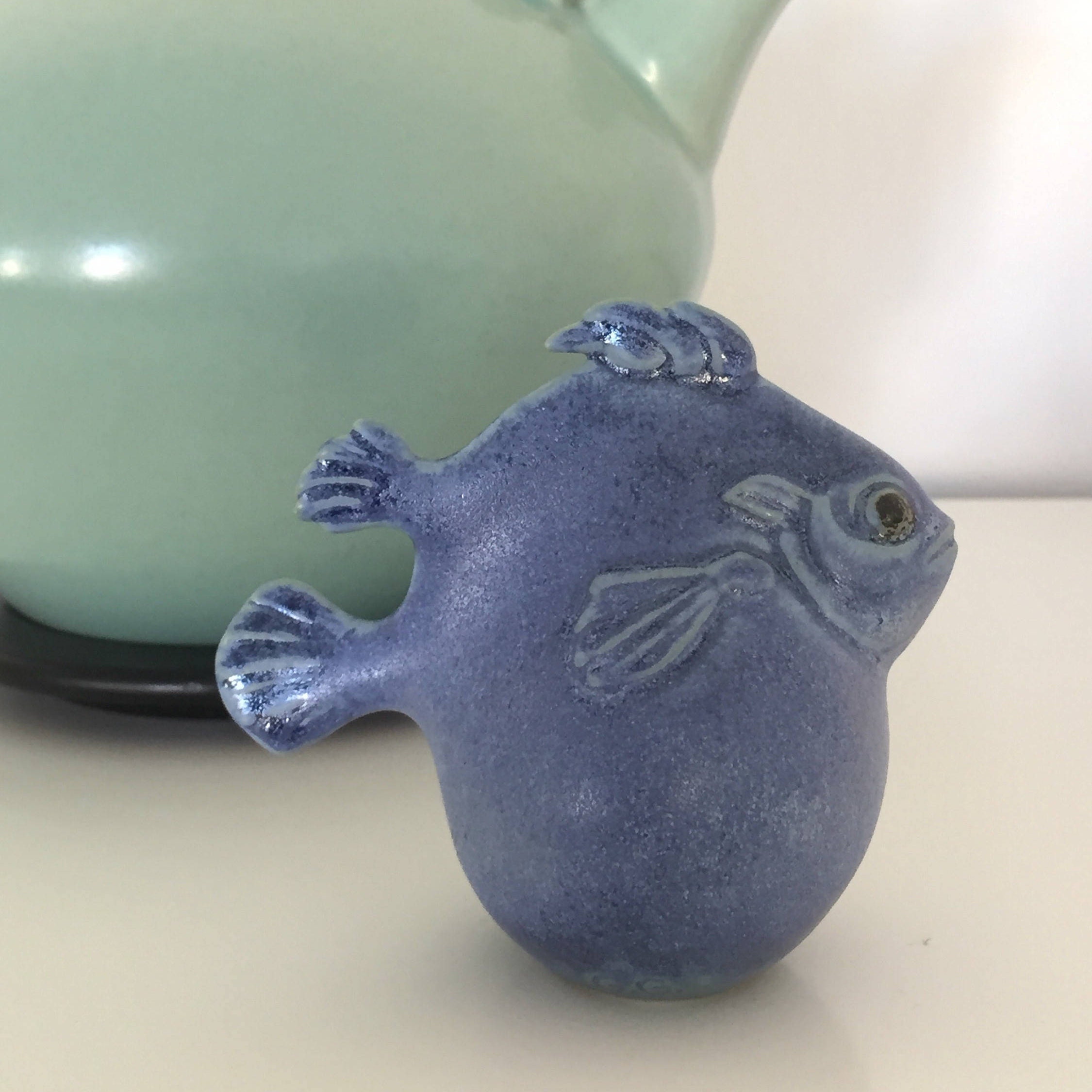 Rorstrand/Rörstrand/Gösta/Grähs/Blue/Fish/Figurine/Sweden/Swedish/Gosta ...