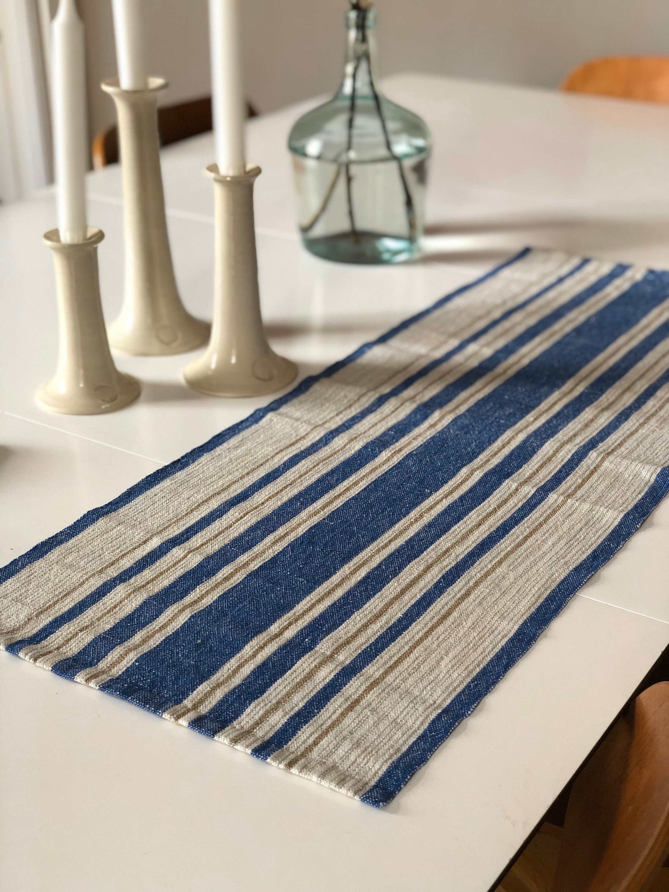 Retro Table Runner Swedish folk art linen traditional pattern ...