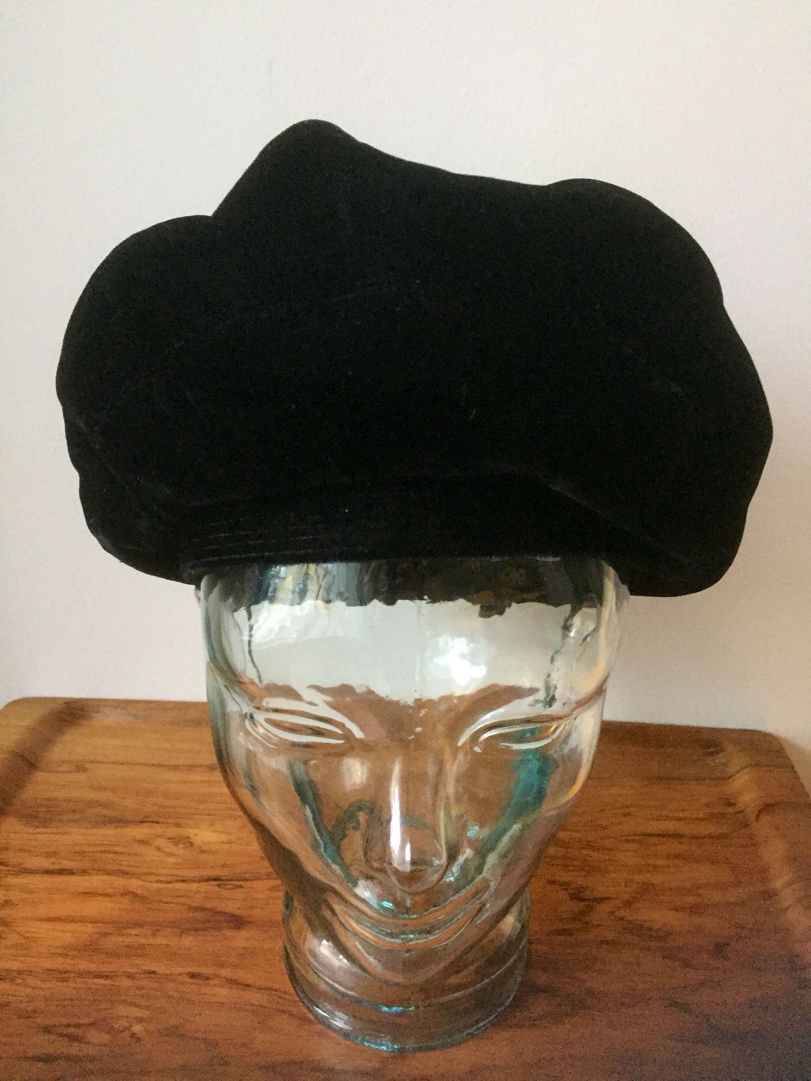 Vintage Swedish Hat Black Velvet Made in Sweden Cloche Style - Etsy