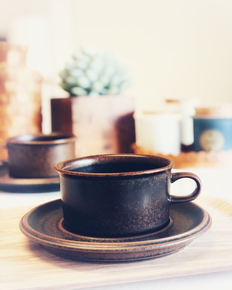 Arabia Ruska Tea Mug Tea Cups Saucers Designed by Ulla Procope - Etsy