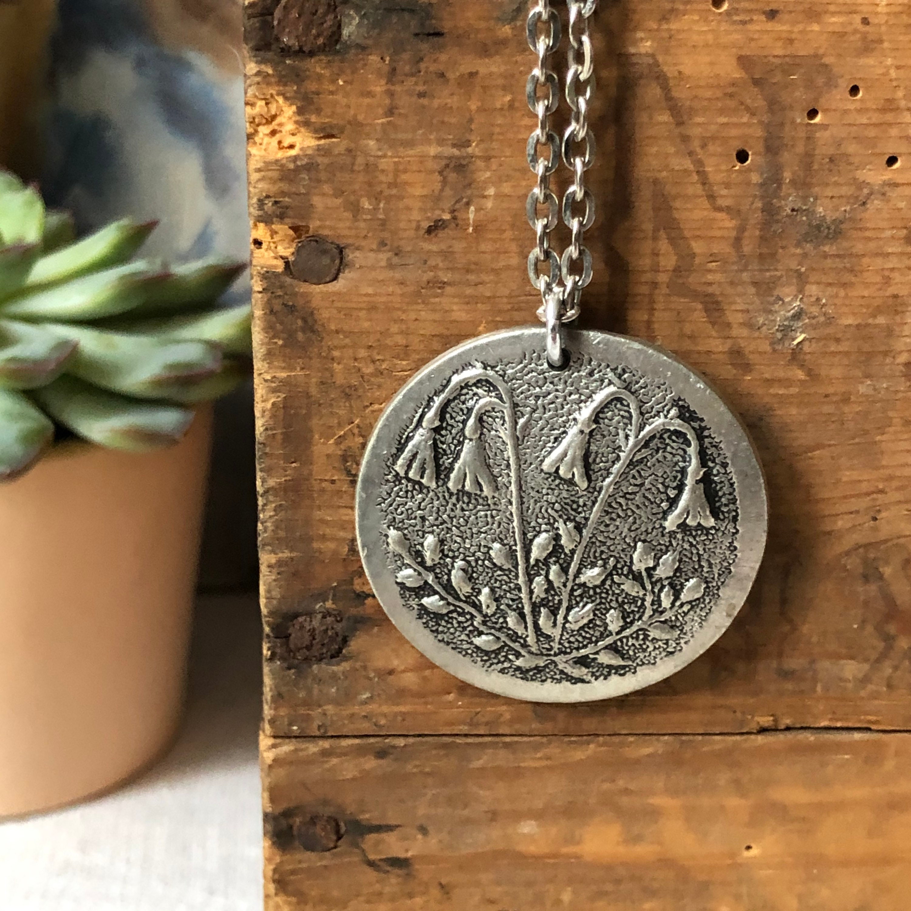 Linnea vintage pewter Swedish Linnea flower pattern / stamped swedish ...