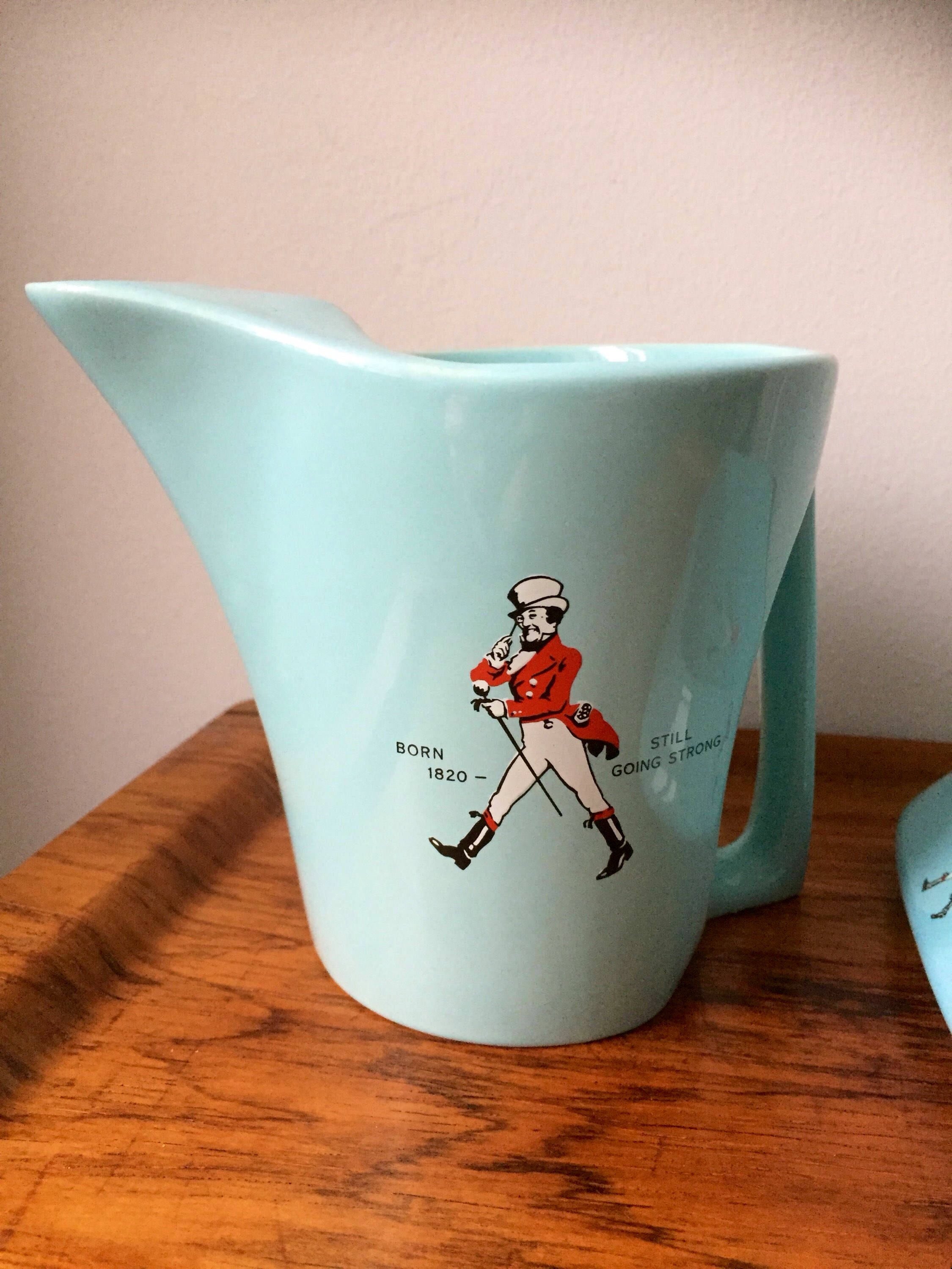 Wade/Johnny Walker/water jug/tray/water pitcher/cigar tray/ashtray ...