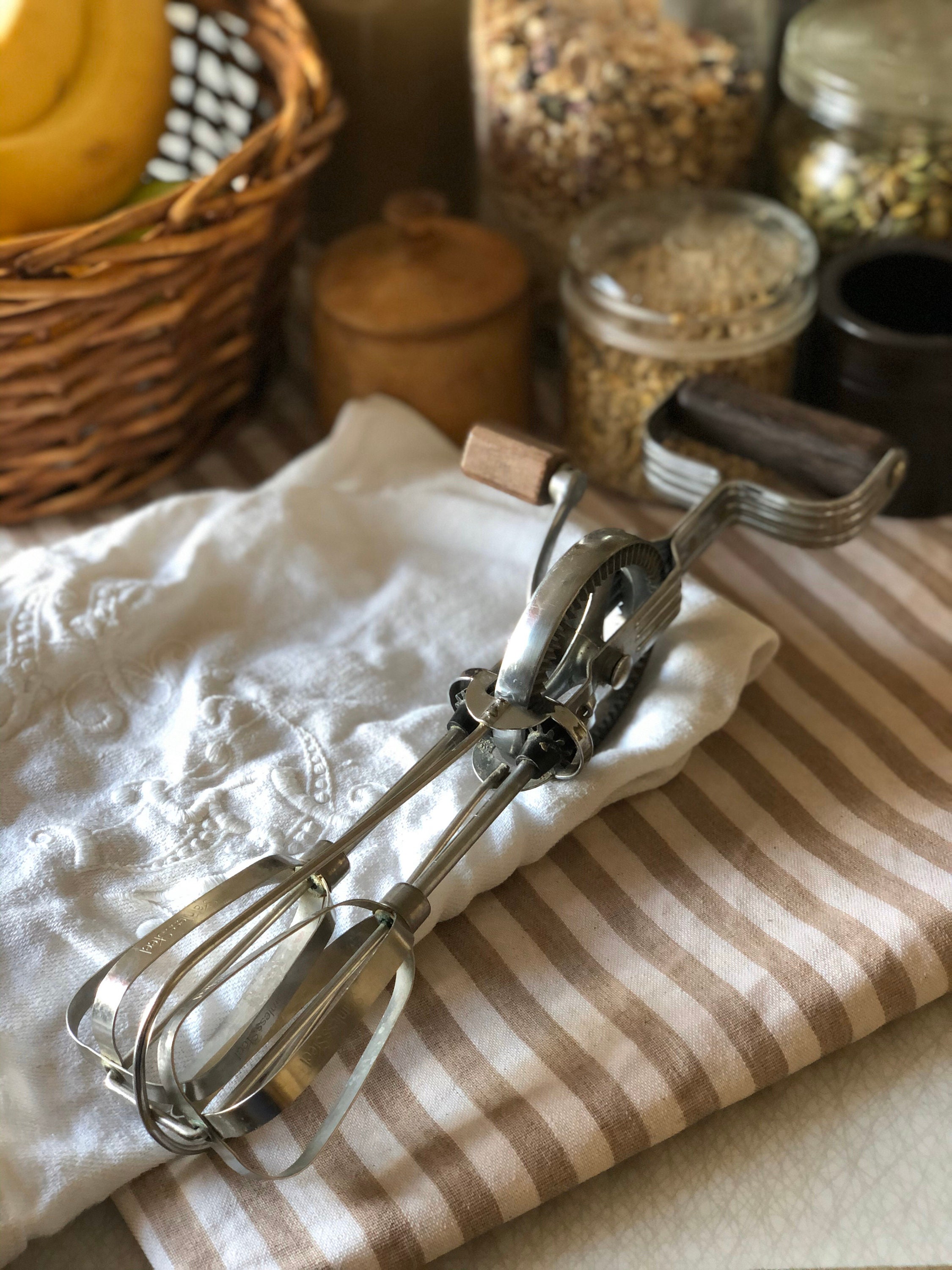 Vintage English 1950s Prestige egg beater kitchen tool baking retro kitchen