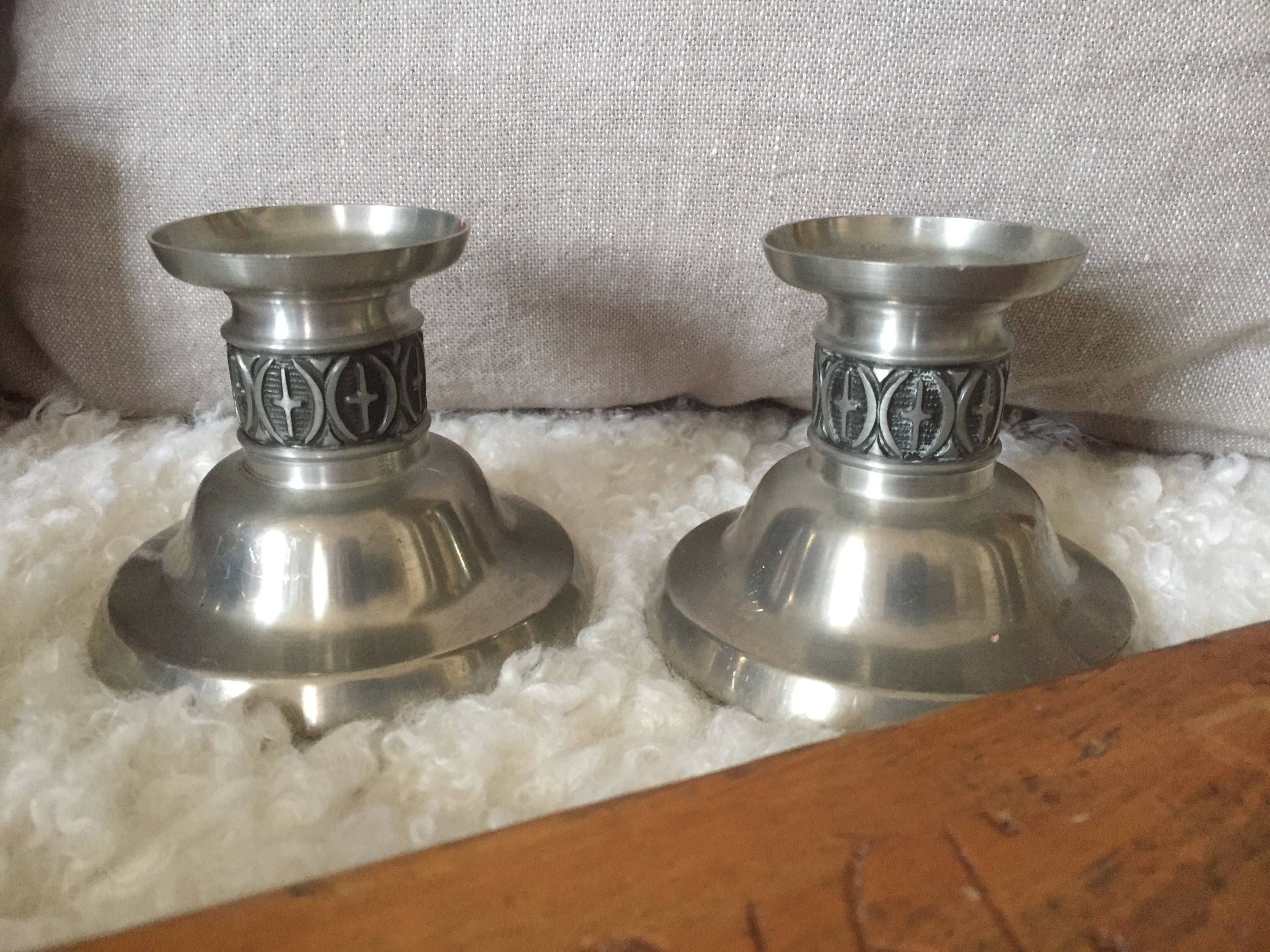 Norwegian nordic candle holder pewter 1960s traditional Norwegian ...