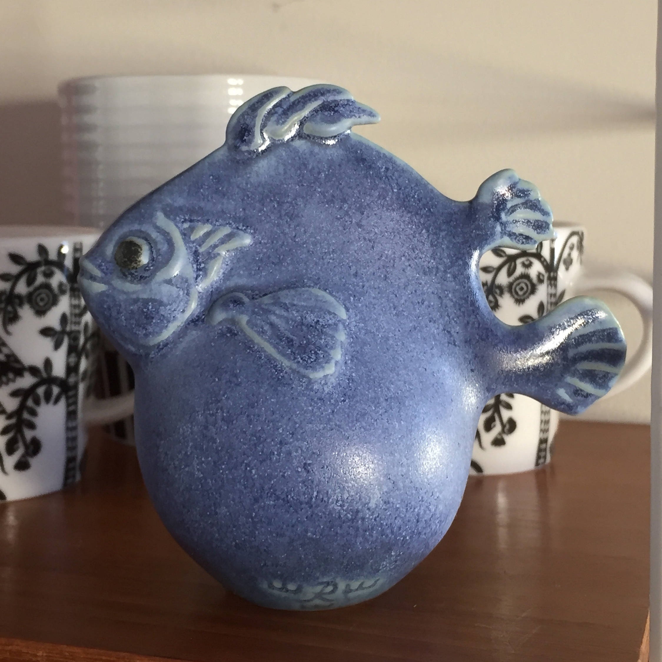 Rorstrand/Rörstrand/Gösta/Grähs/Blue/Fish/Figurine/Sweden/Swedish/Gosta ...