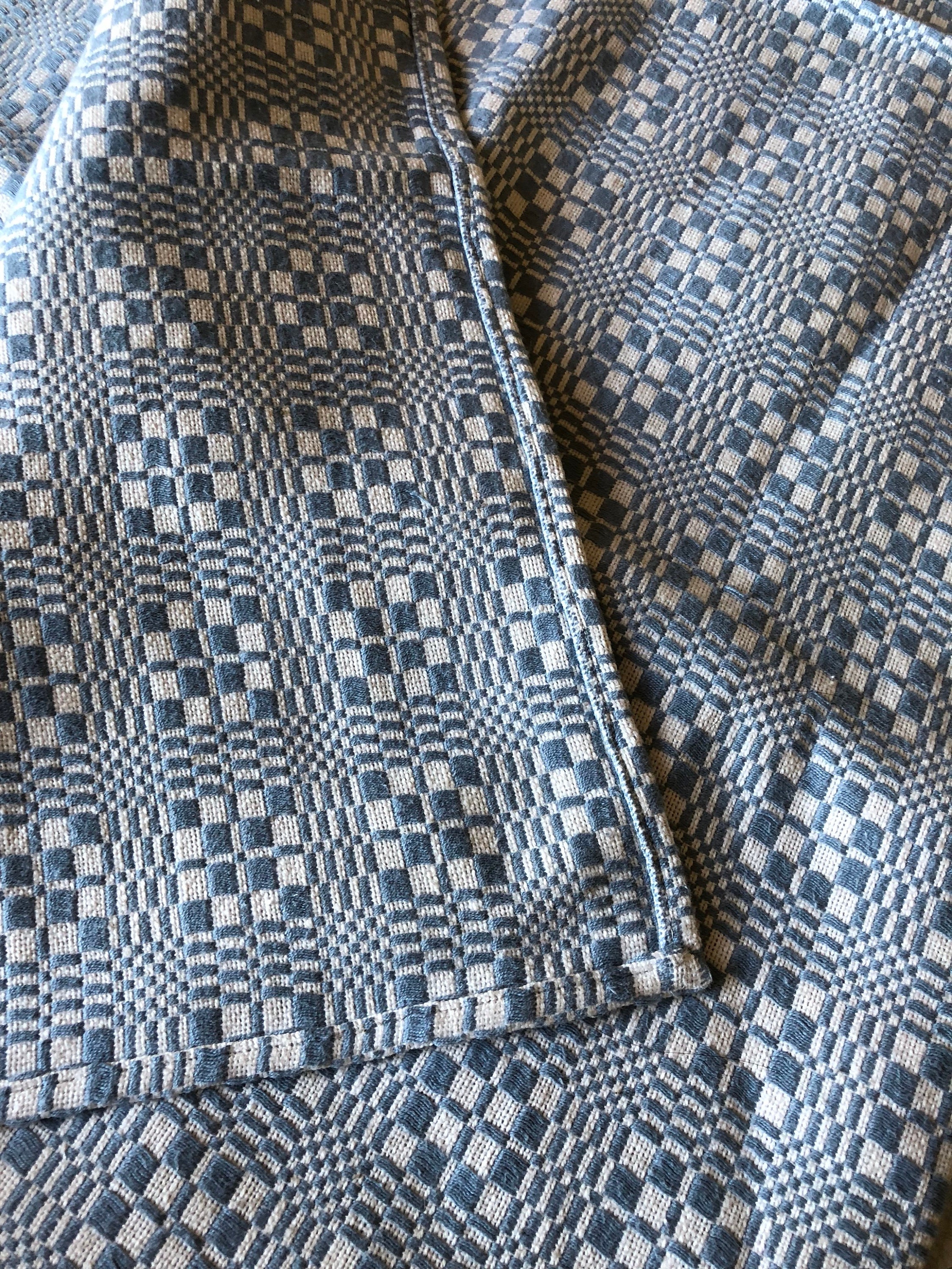 Square Tablecloth Vintage Scandinavian boho linen cotton woven ...