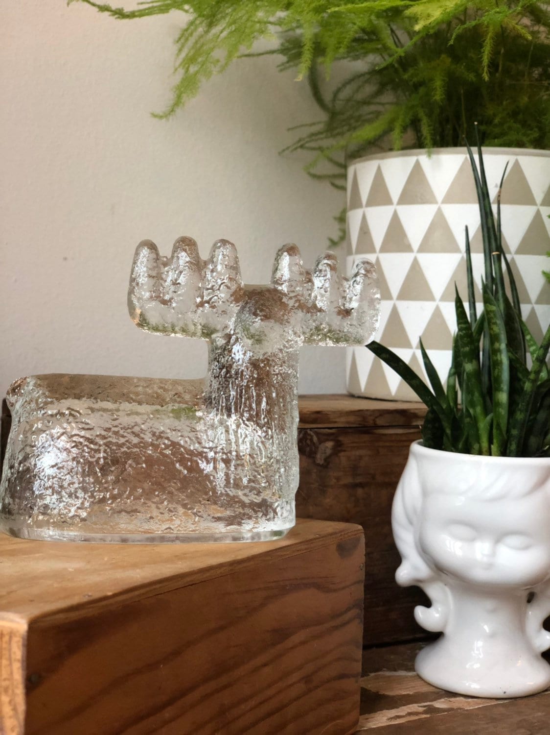 Sklo Union crystal figurine Pavel Panek Czech glassworks Rudolfova ...