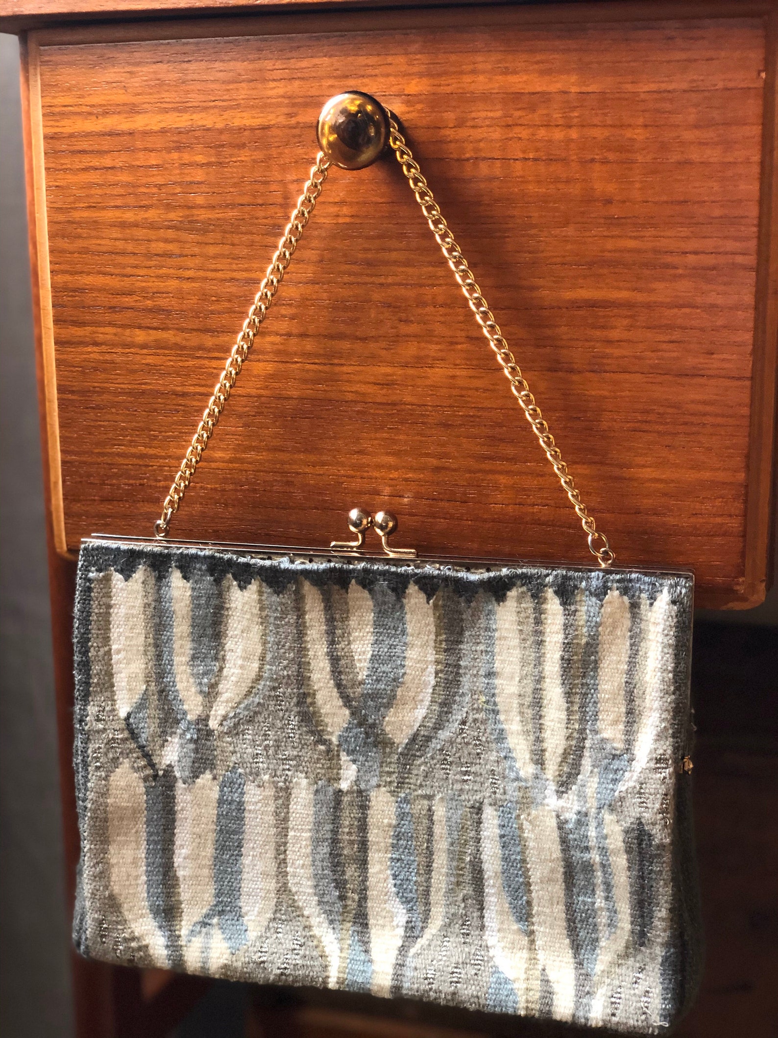 Swedish Woven Tapestry Evening Bag Kilim Nanna Chic Grandma Chic Granny ...