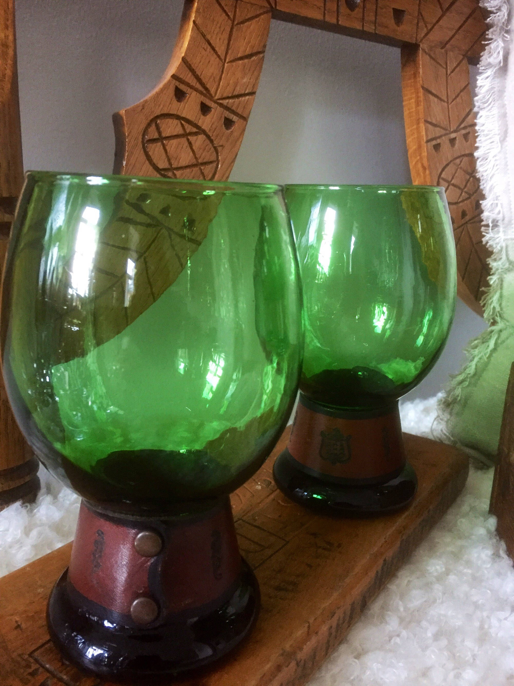 Scandinavian viking beer glasses steins glasses goblets handblown ...