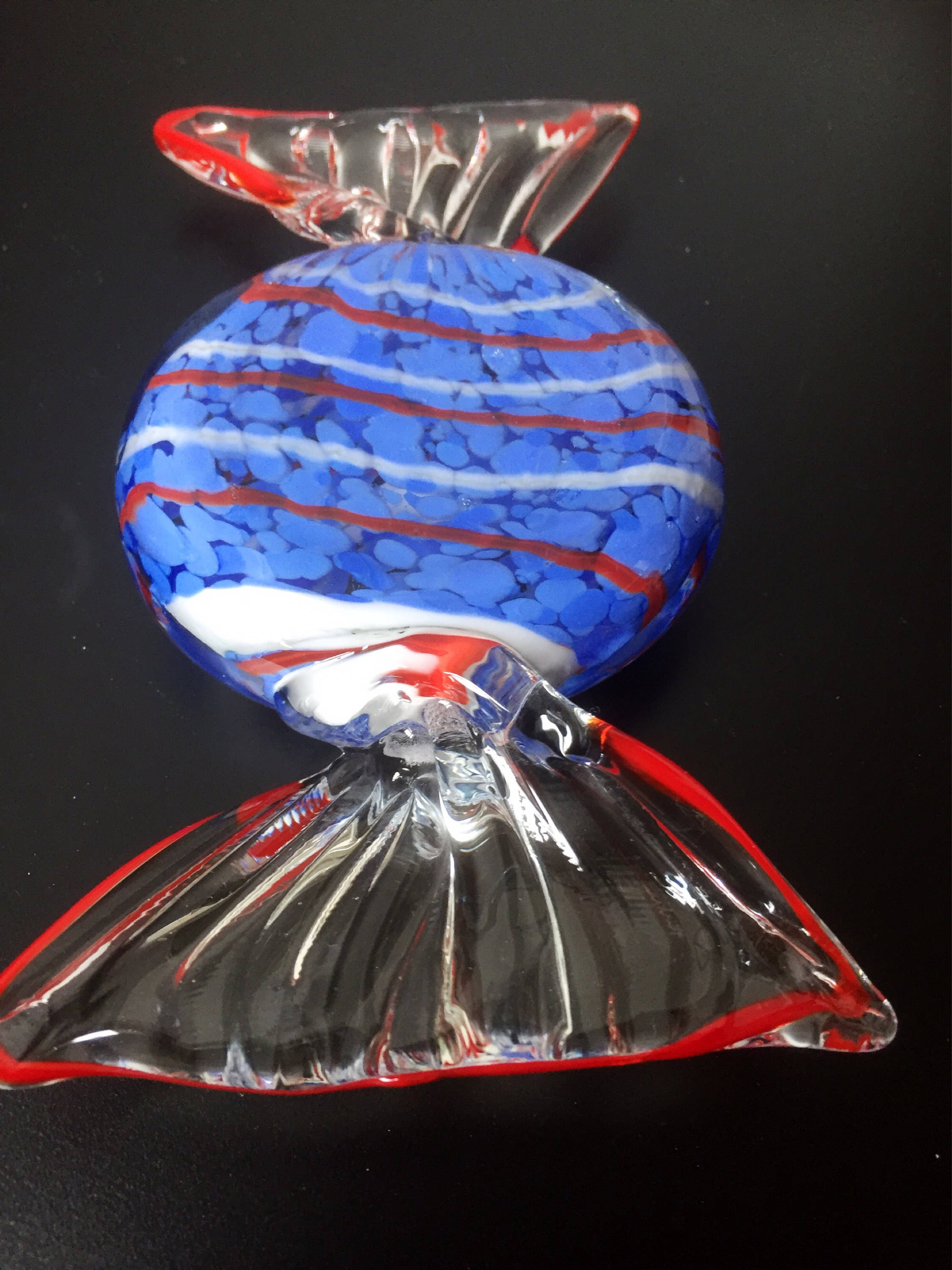XL/Murano/wrapped hard candy/glass figurine/made in Italy/paper weight ...