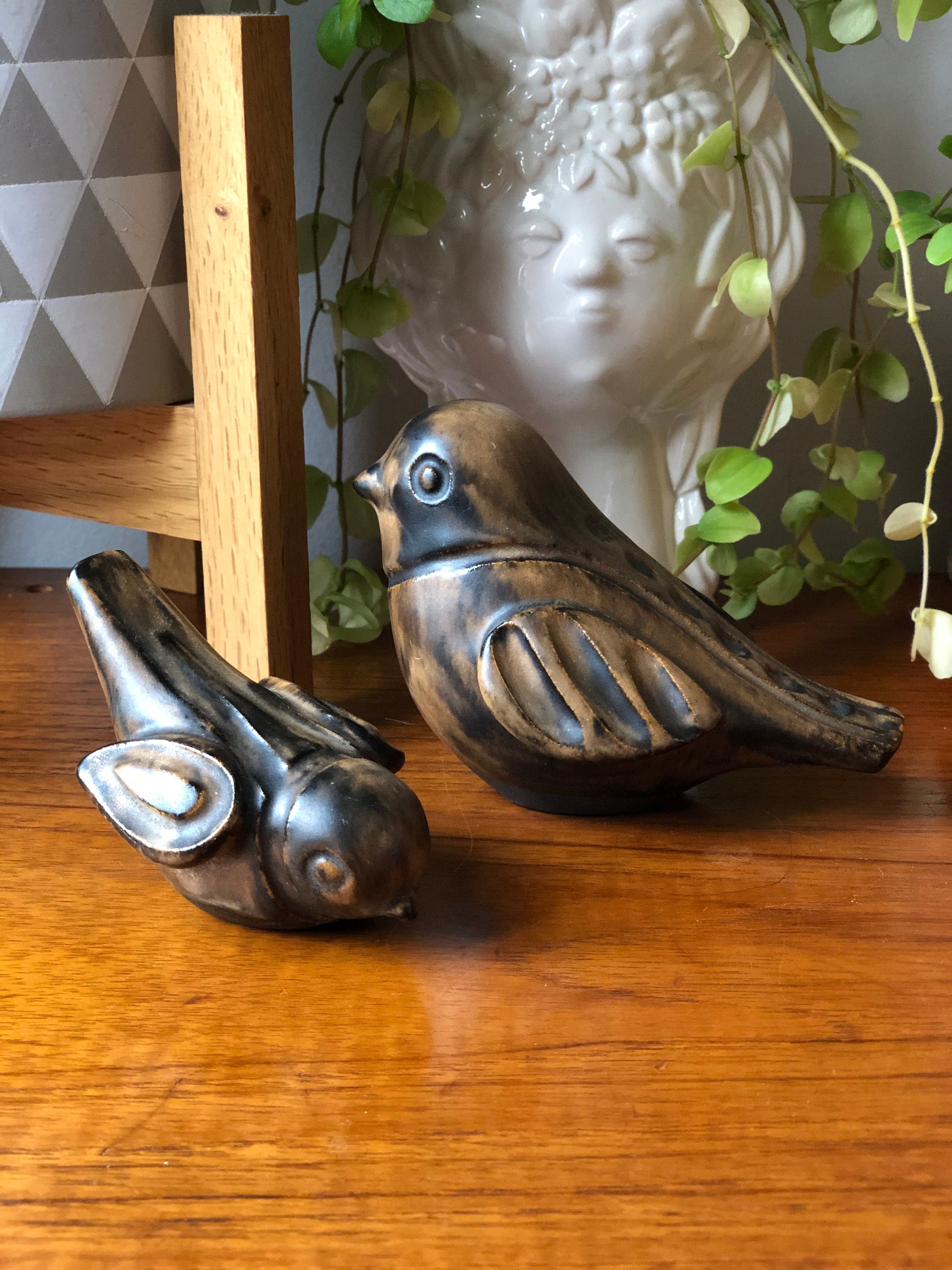 Studio pottery birds figurines Swedish ceramics midcentury Scandinavian ...