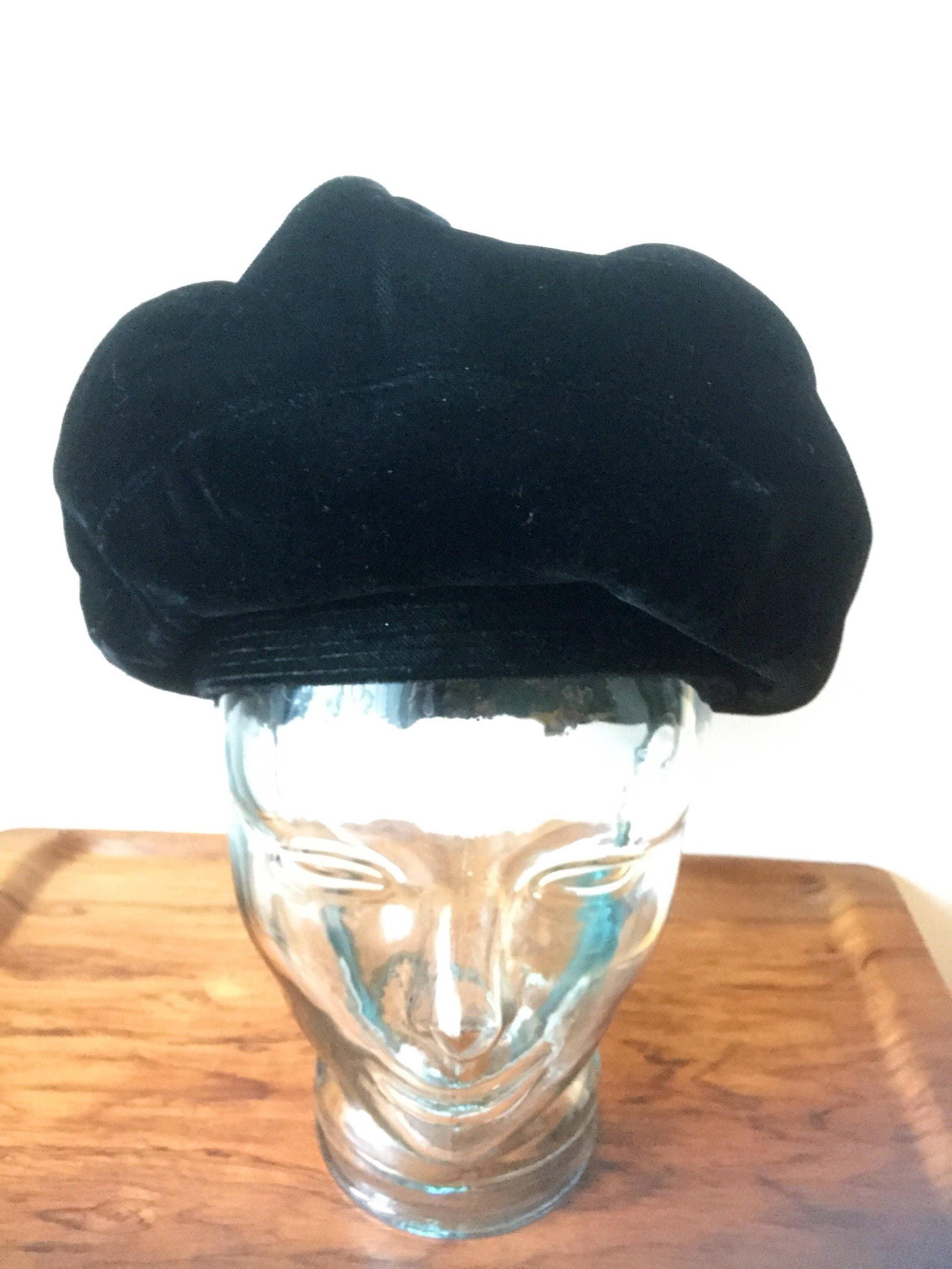 Vintage Swedish Hat Black Velvet Made in Sweden Cloche Style | Etsy