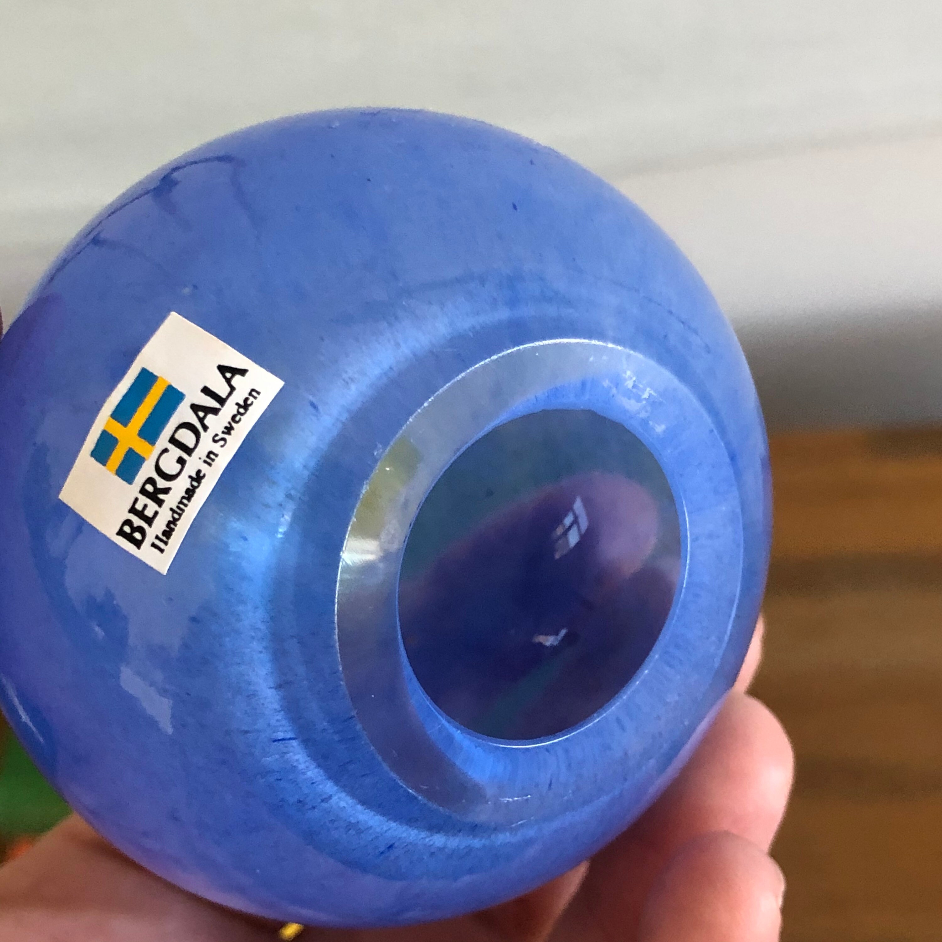 Fun Swedish crystal glass figurine by Bergdala glassworks with original ...