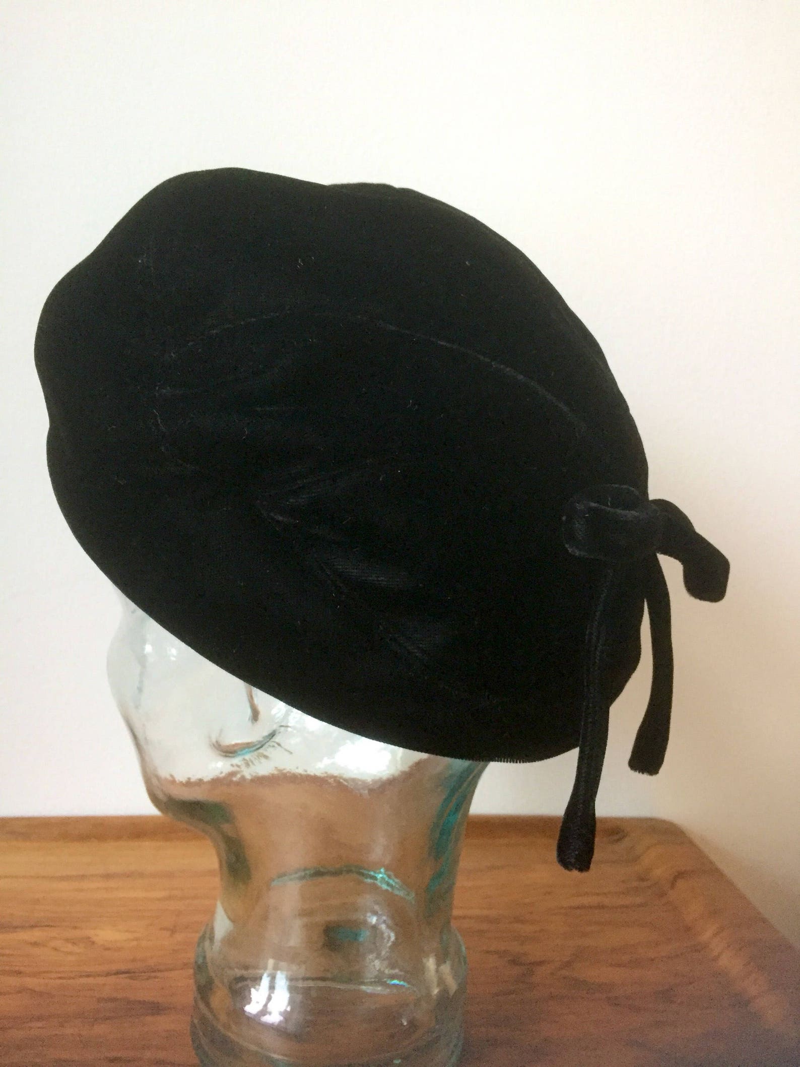 Vintage Swedish Hat Black Velvet Made in Sweden Cloche Style - Etsy