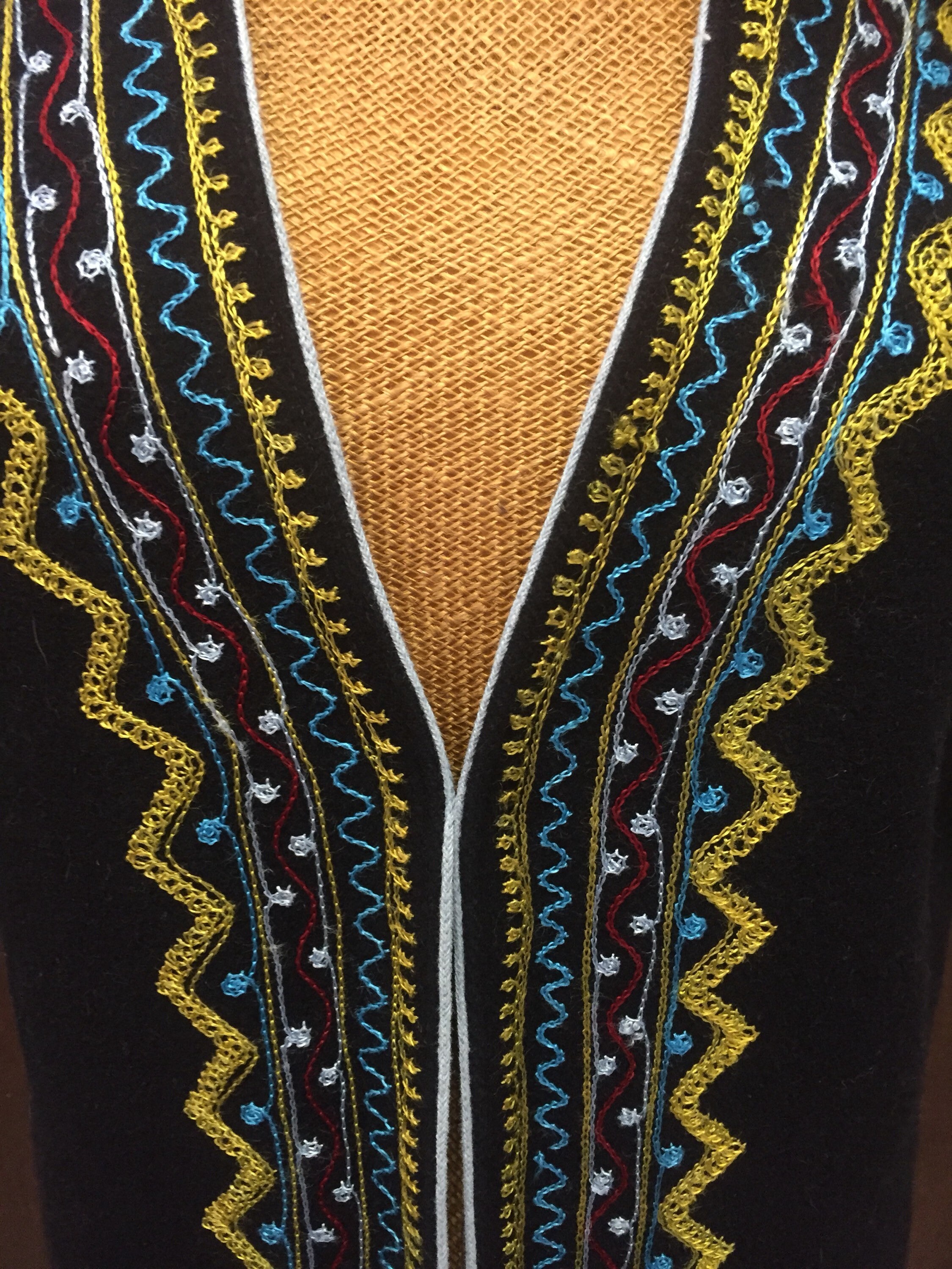 Vintage /traditional /Swedish /embroidered/wool vest/folk art ...