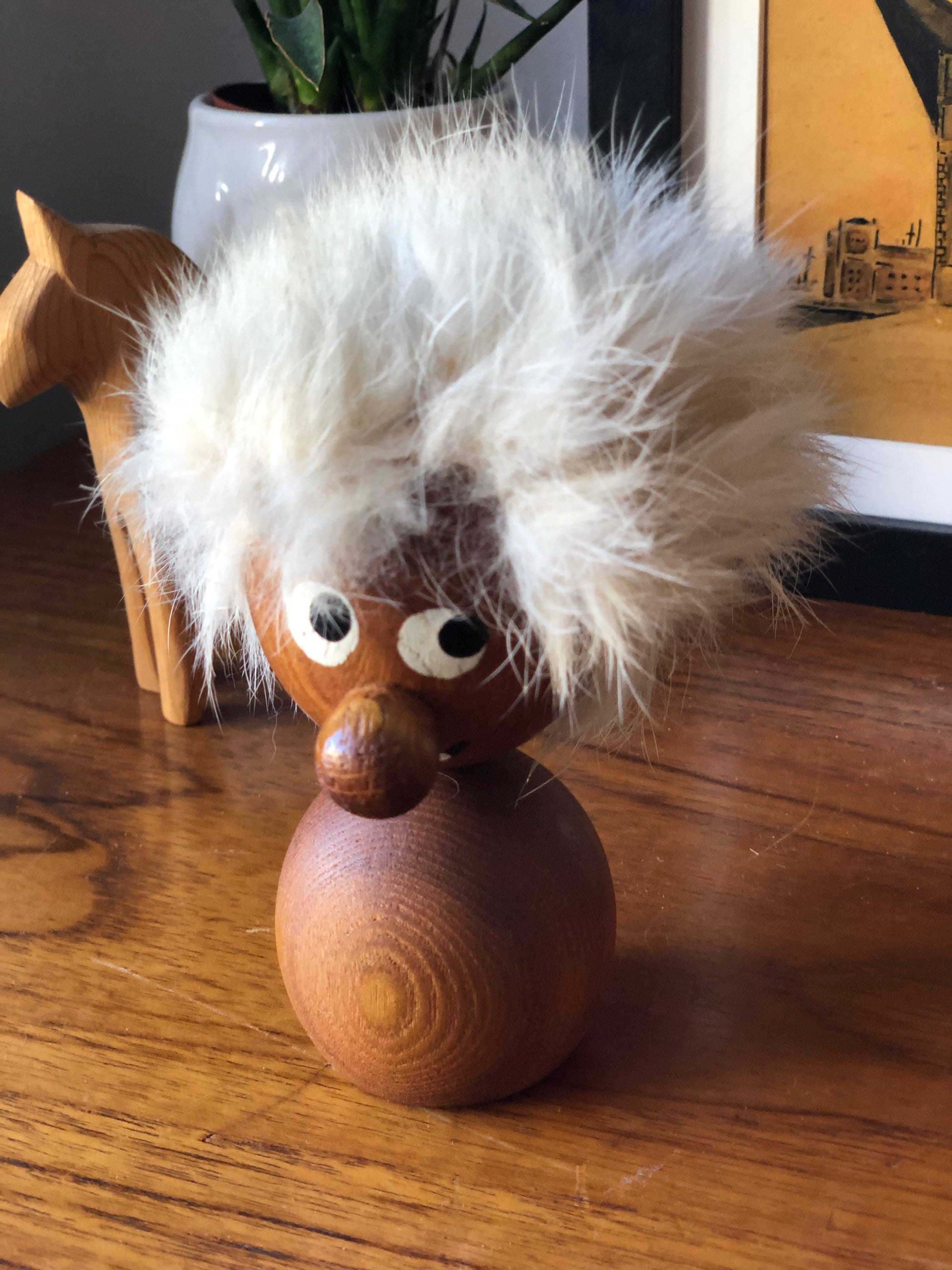 Swedish teak troll figurine Scandinavian design midcentury modern ...