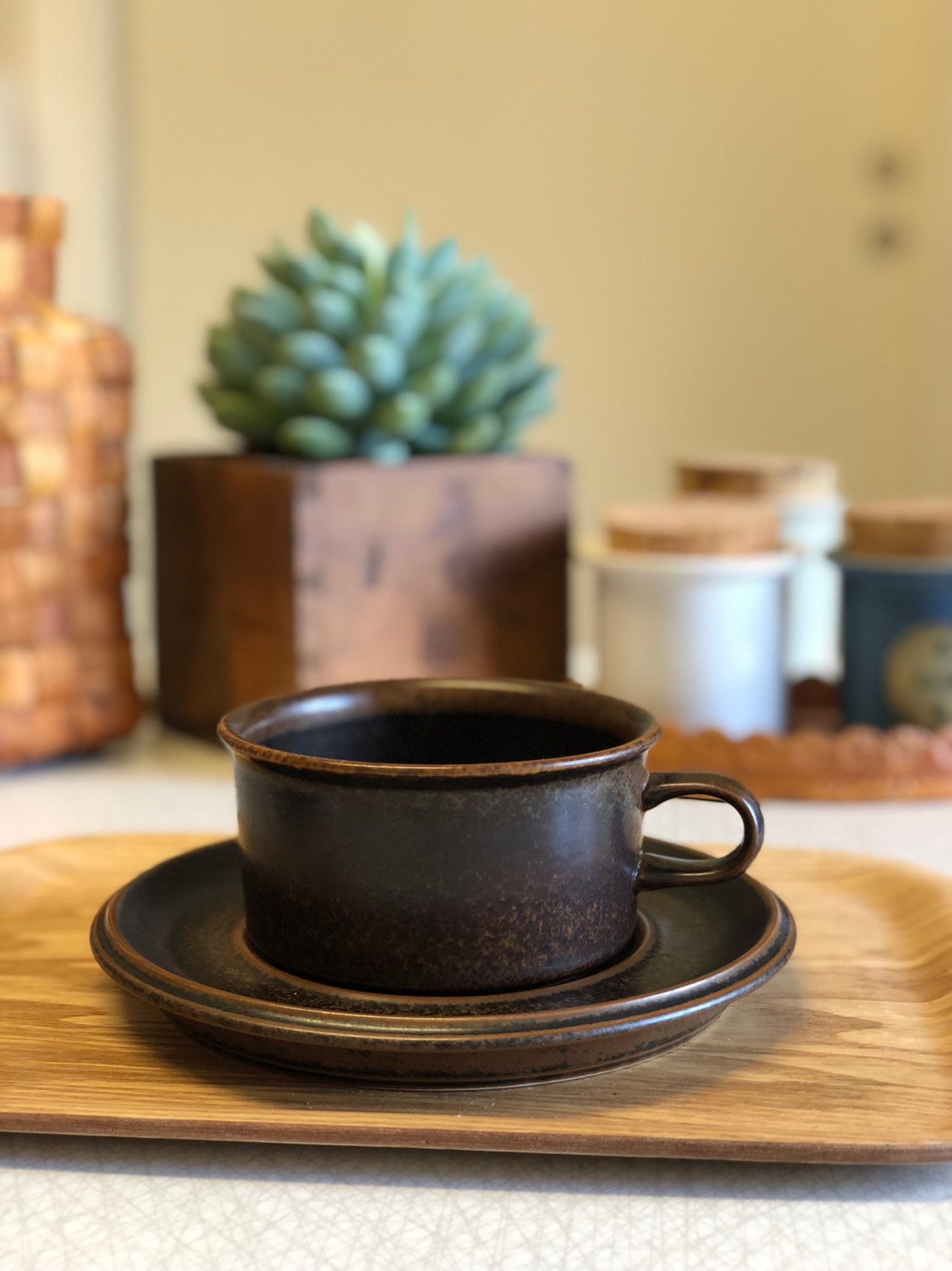 Arabia Ruska Tea Mug Tea Cups Saucers Designed by Ulla Procope - Etsy