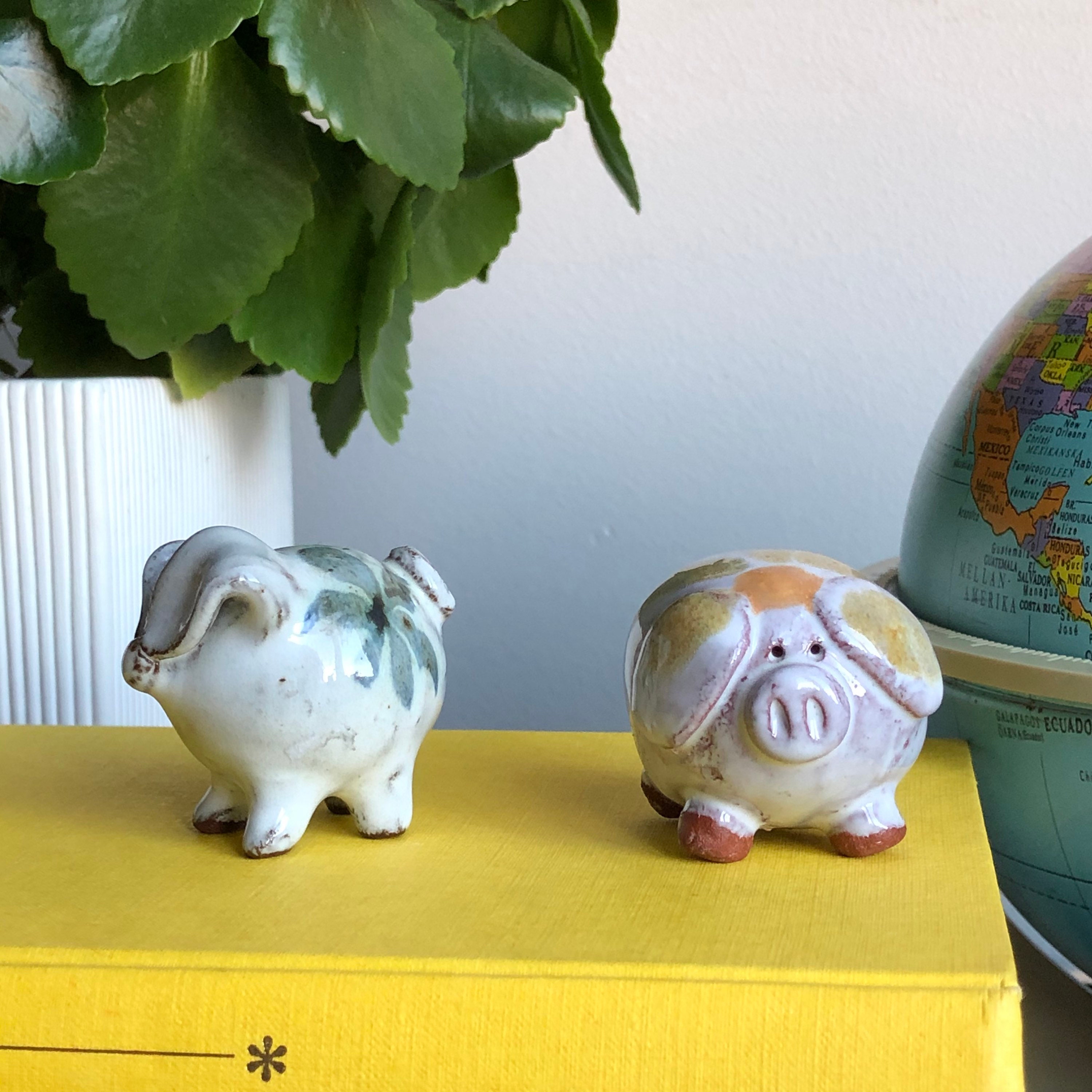 Scandinavian studio pottery pig ceramic figures modcentury modern ...