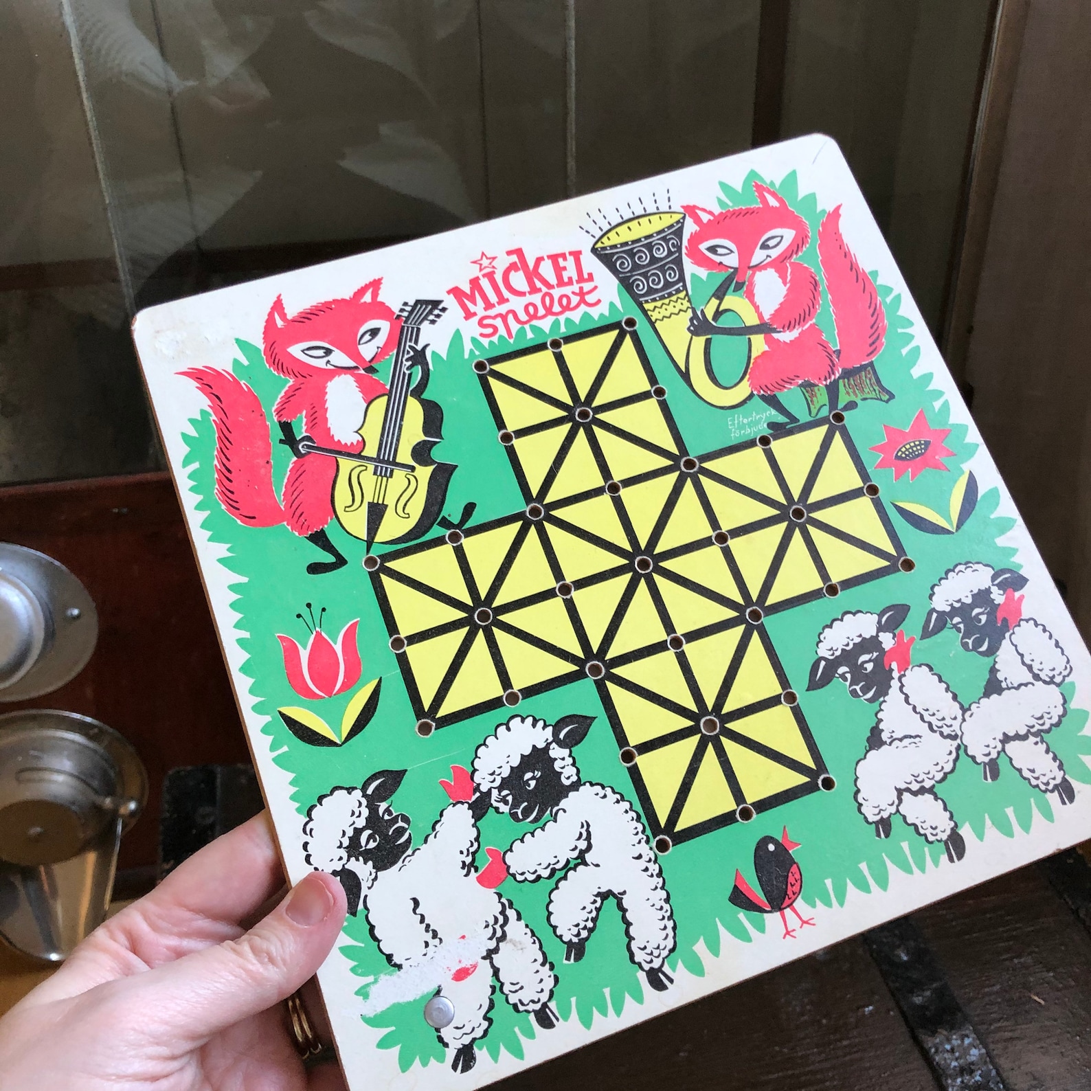 Vintage Swedish Micke Board Game / Cool Retro Wall Hanging Display ...