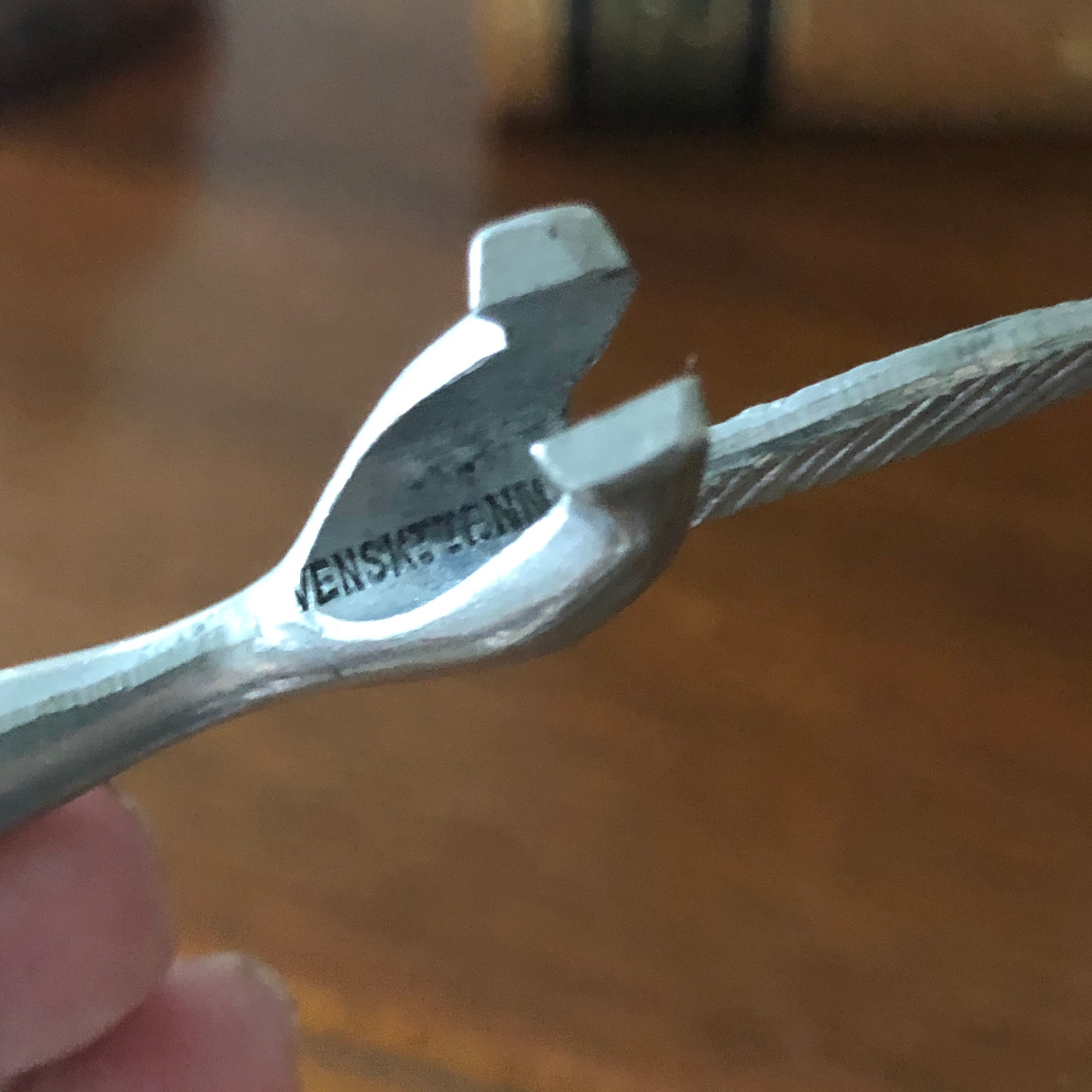 Miniature Vintage butter knife rest Swedish pewter dachshund figurine ...