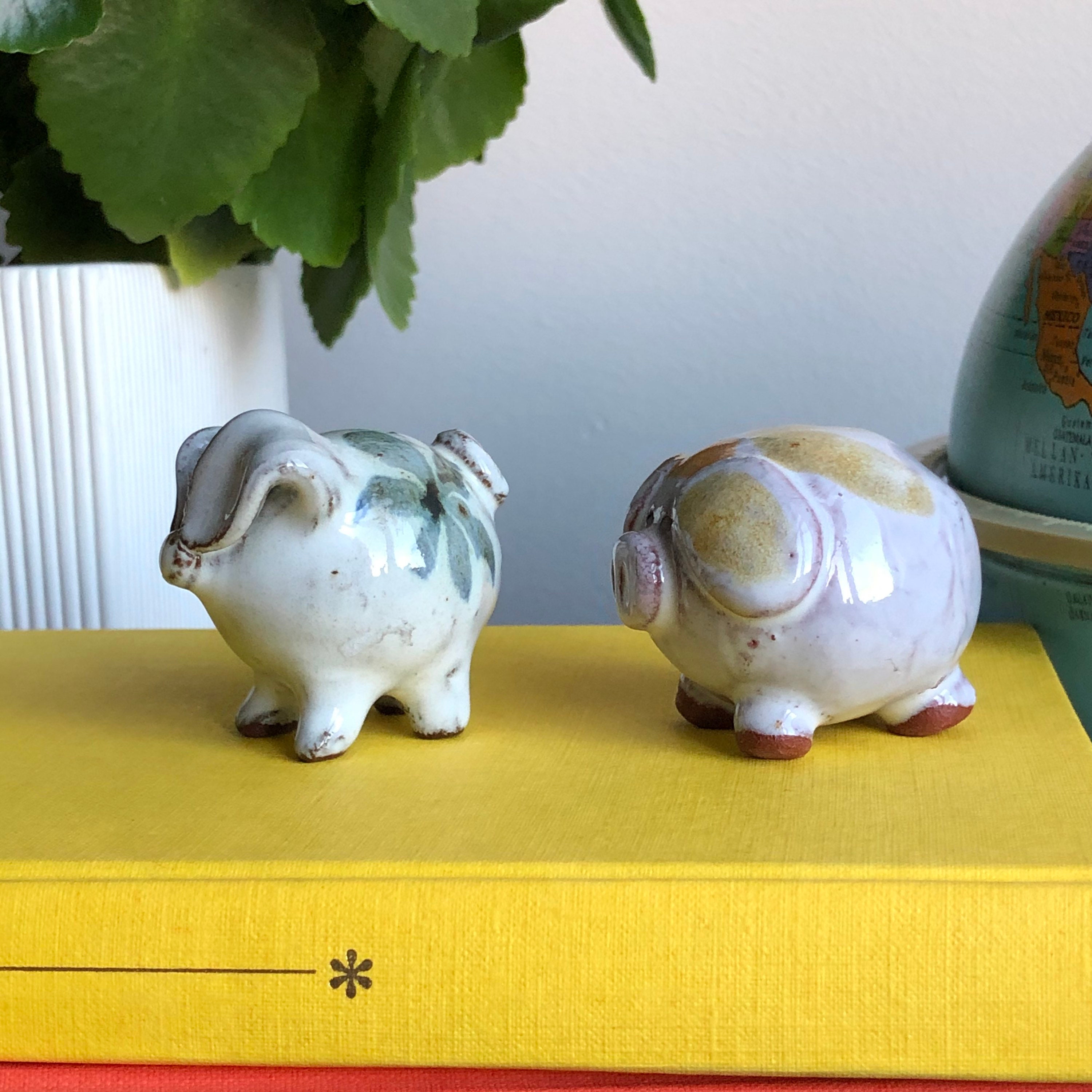 Scandinavian studio pottery pig ceramic figures modcentury modern ...