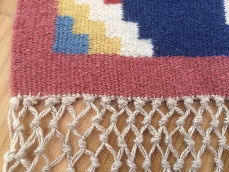 Traditional Folk Art Kilim Weaving Loomed Scandinavian Woven Wool Wall ...