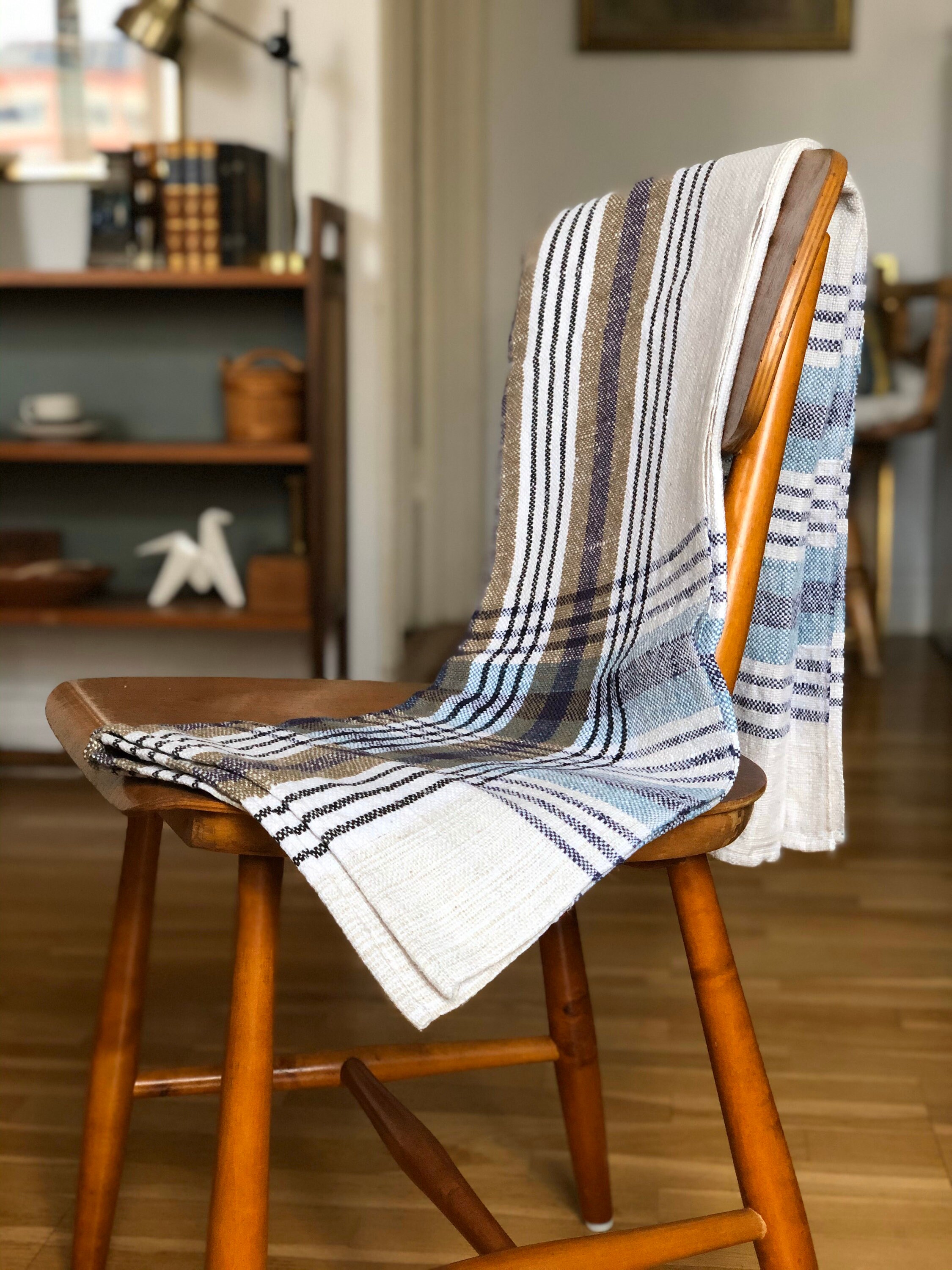 Tablecloth Vintage Scandinavian scandiboho linen cotton handwoven ...