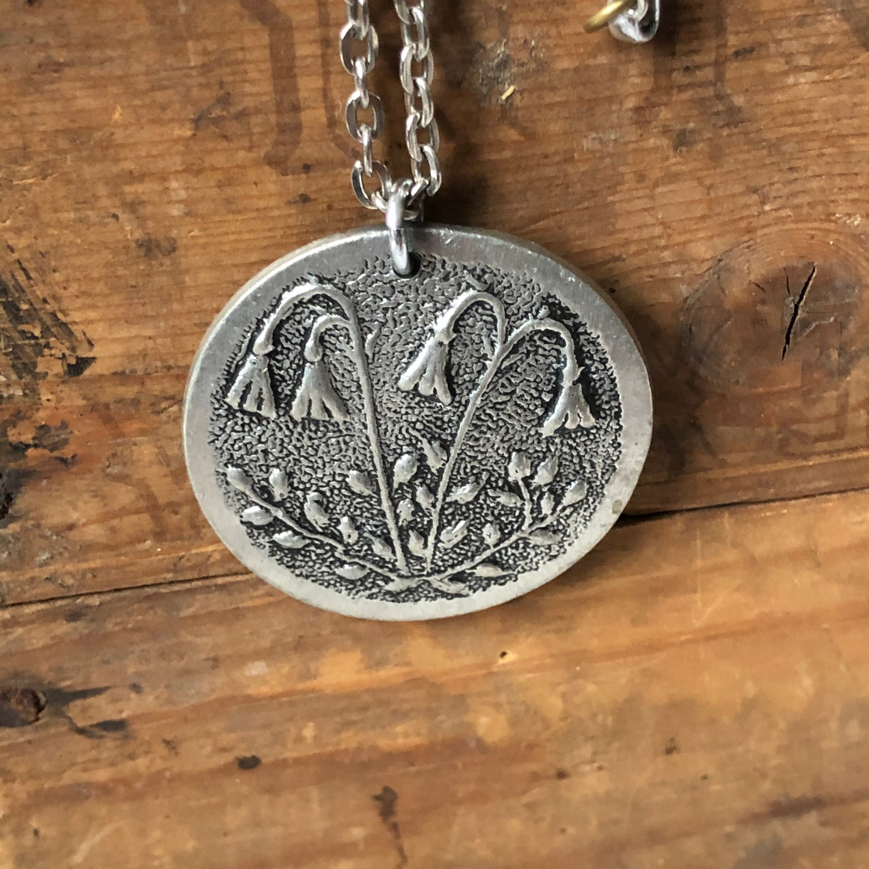 Linnea vintage pewter Swedish Linnea flower pattern / stamped swedish ...