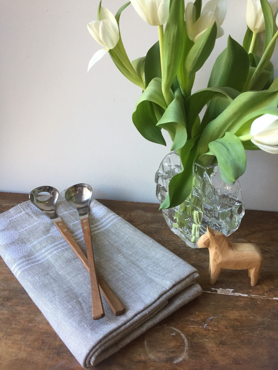 Danish Teak Wooden/serving/salad/tongs/stainless Steel - Etsy Canada
