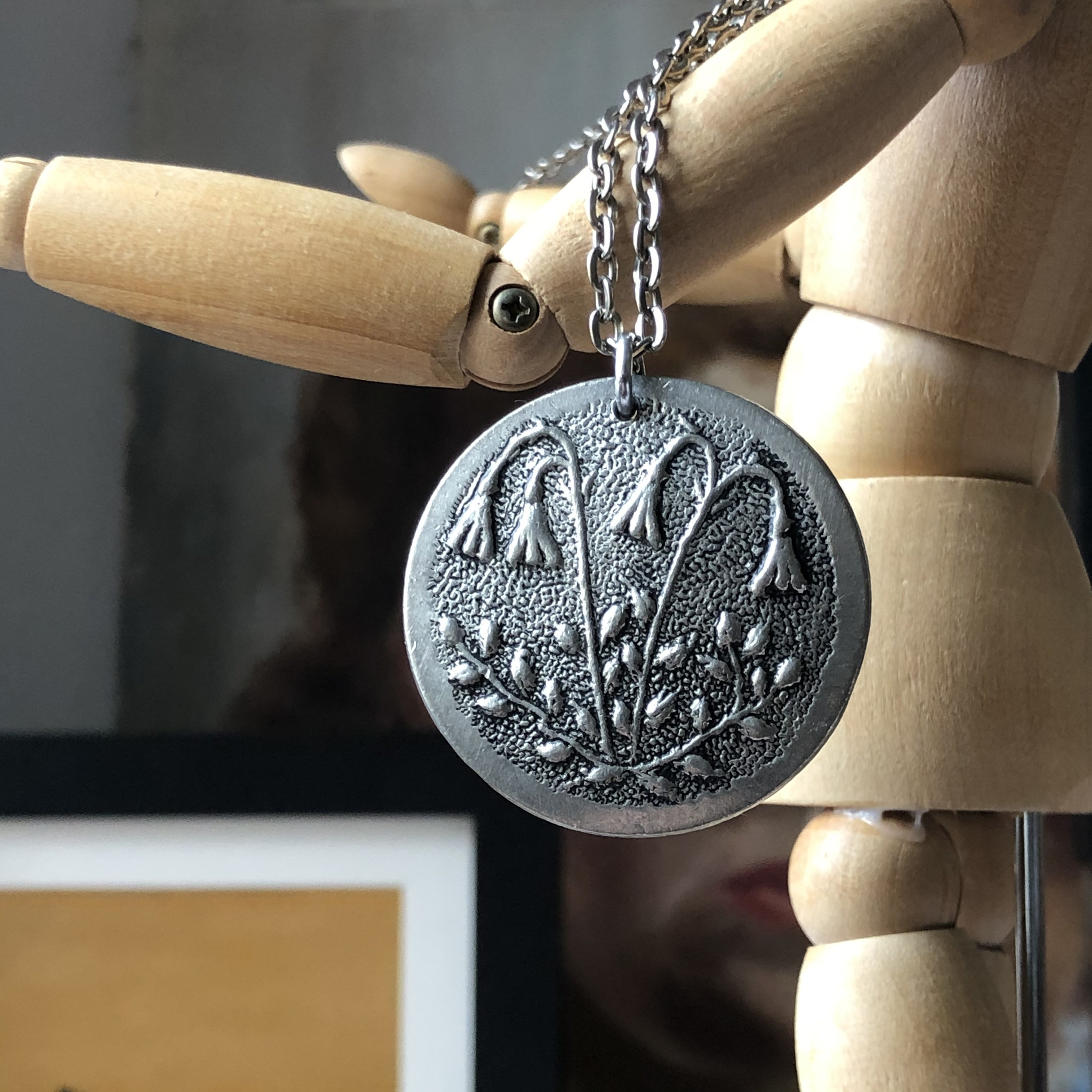 Linnea vintage pewter Swedish Linnea flower pattern / stamped swedish ...