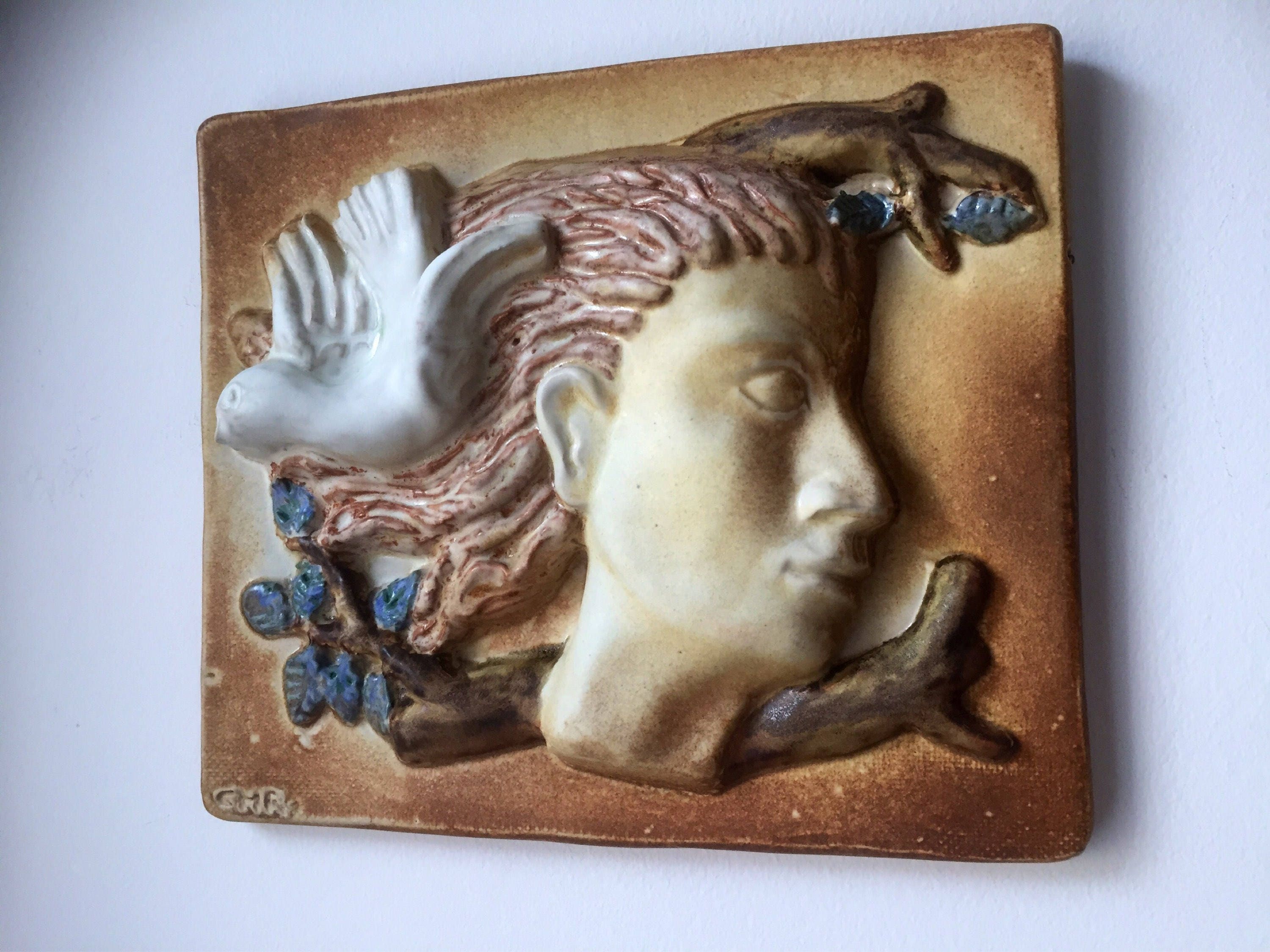 Christian Thorup/studio/pottery/sweden/Bjärnum/ceramic plaque/tile/CHR ...