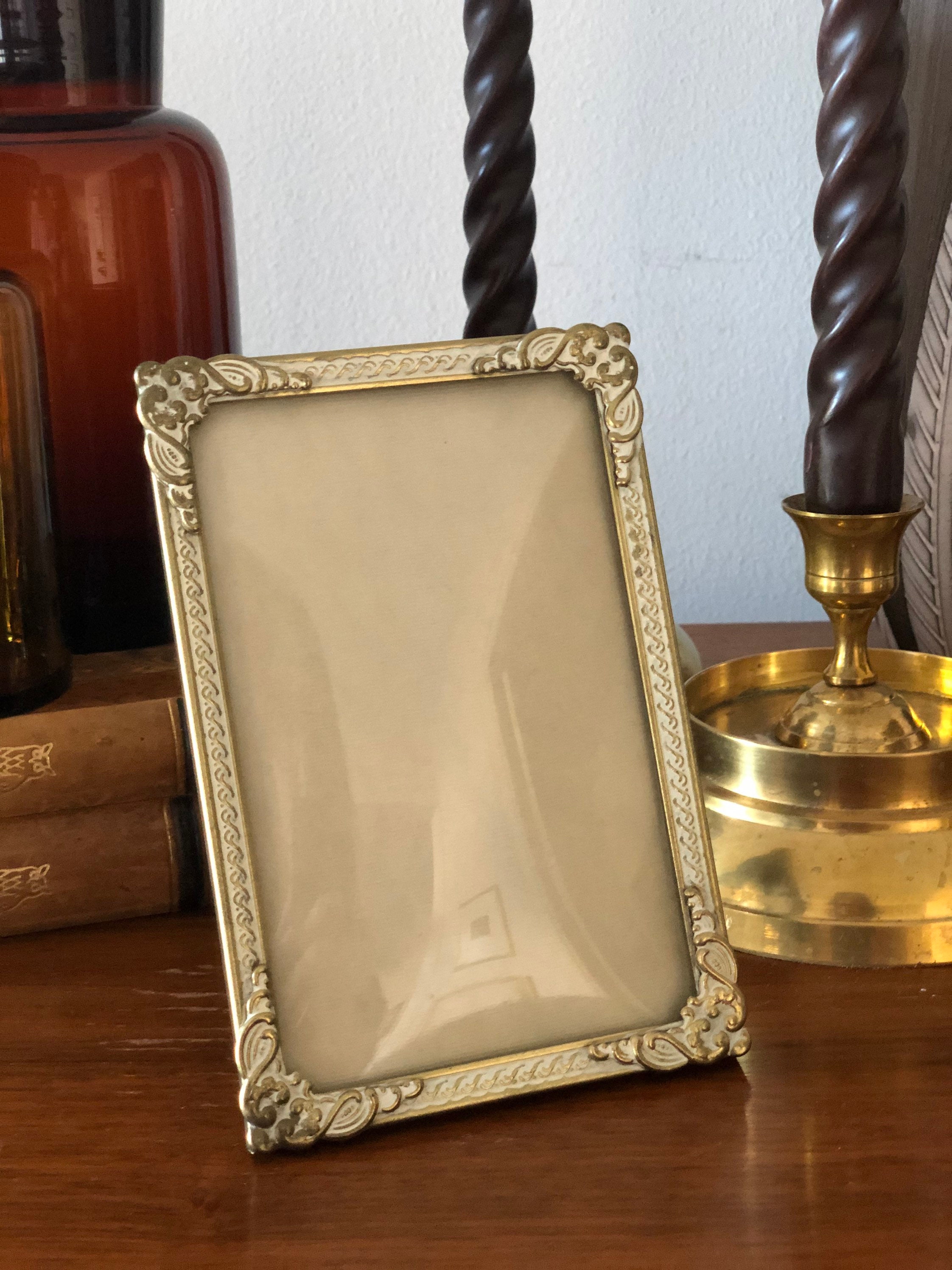 Vintage bronze frame with beveled glass Bronze metal gatsby style ...