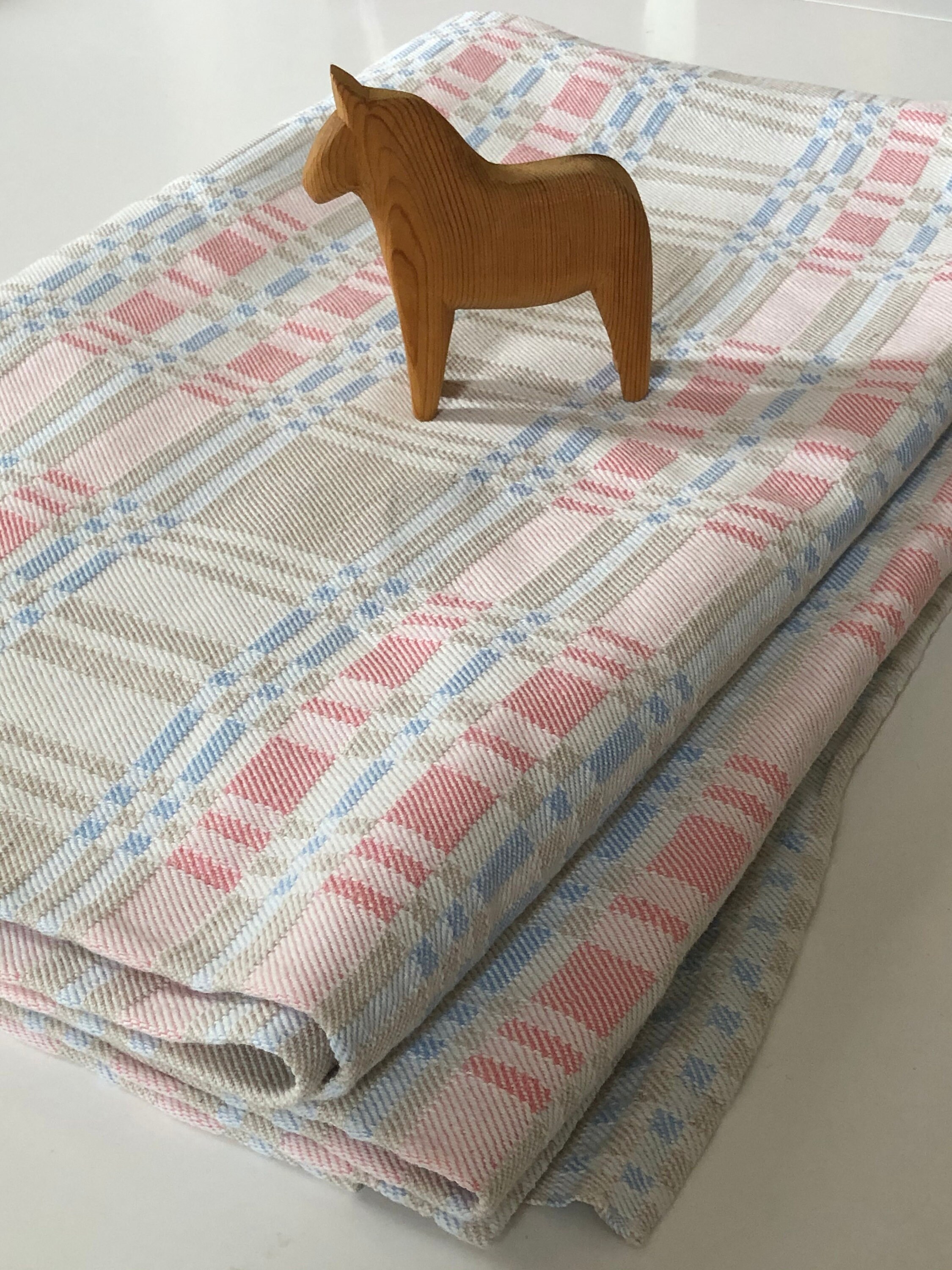 XL Vintage Scandinavian tablecloth boho linen cotton woven tablecloth ...