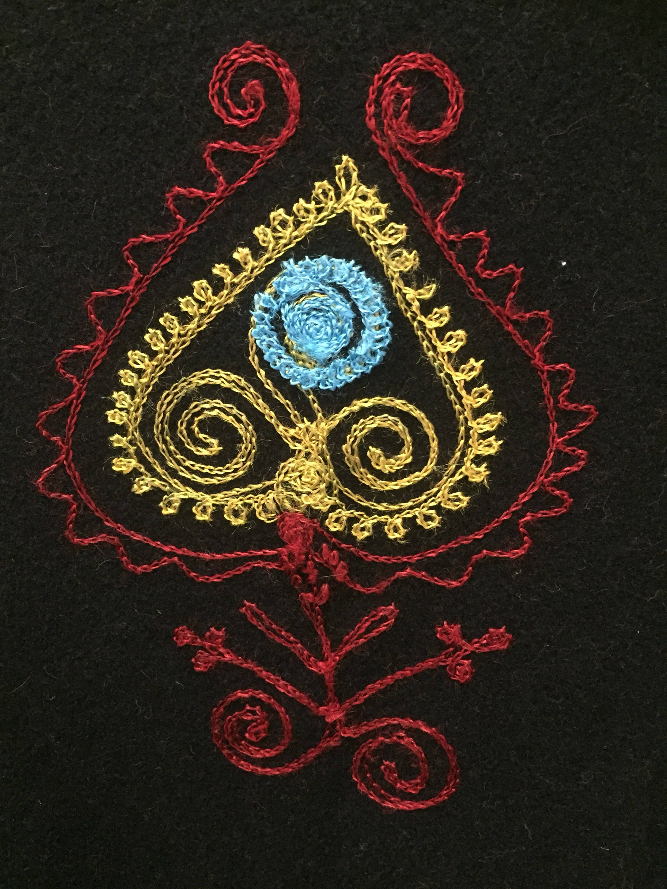 Vintage /traditional /Swedish /embroidered/wool vest/folk art ...