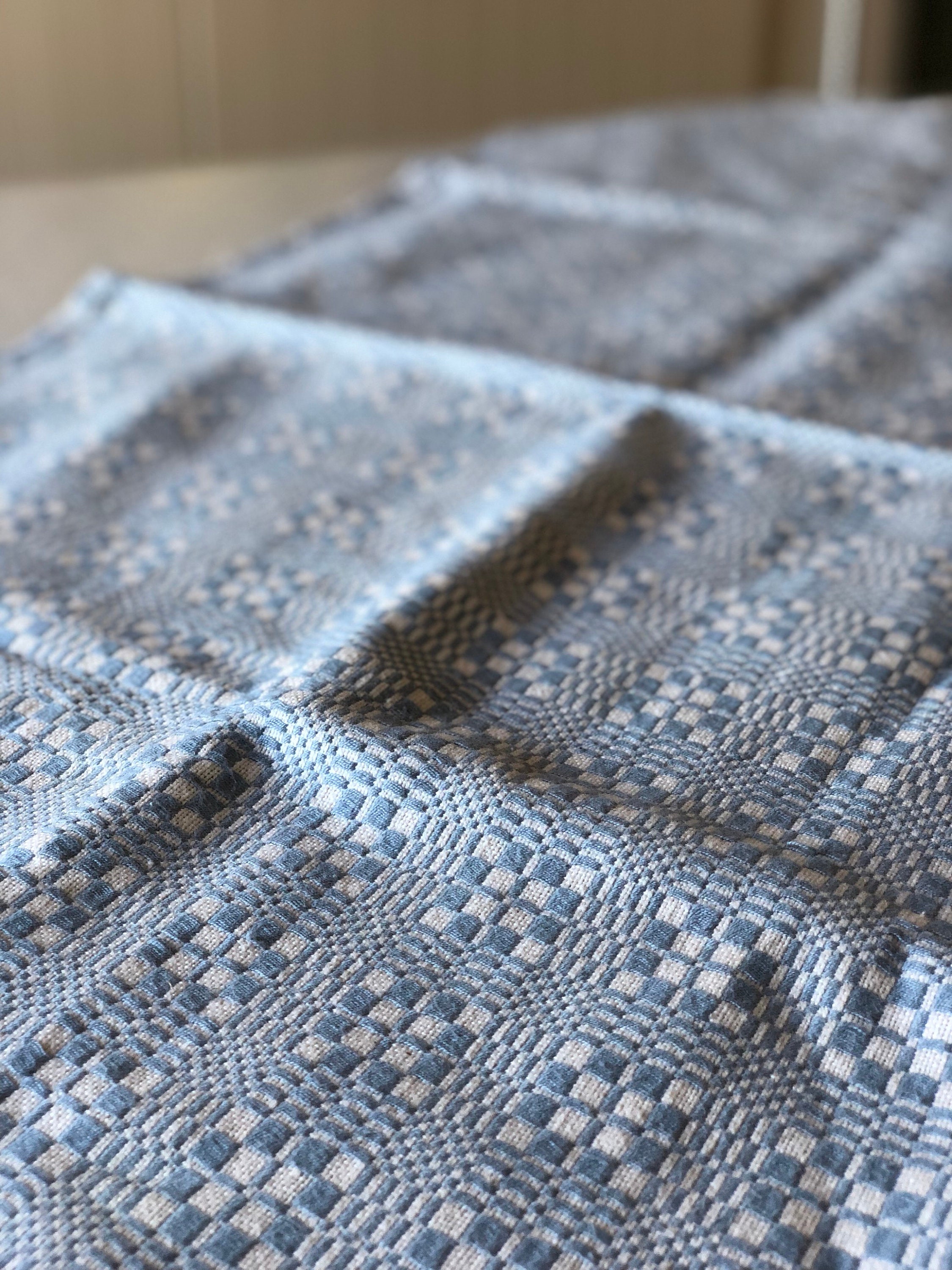 Square Tablecloth Vintage Scandinavian boho linen cotton woven ...