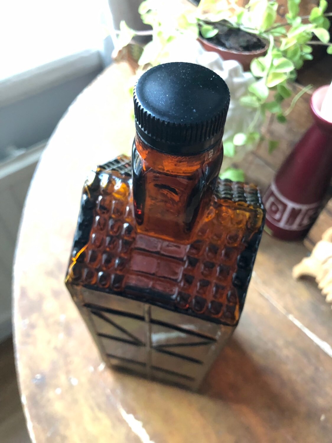 Danish amber bottle Copenhagen building anno 1877
