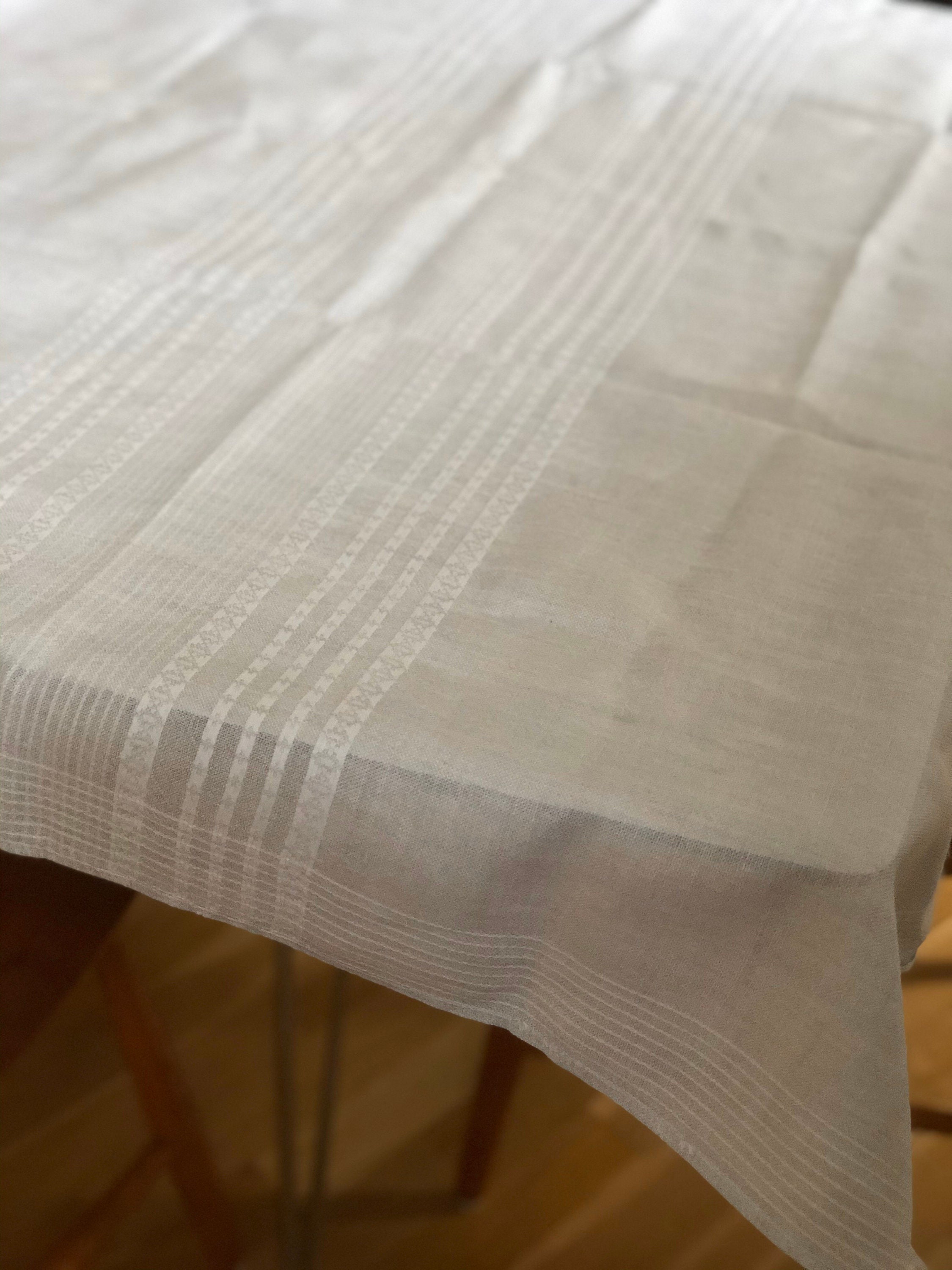 Tablecloth Vintage Scandinavian boho linen traditional woven tablecloth ...
