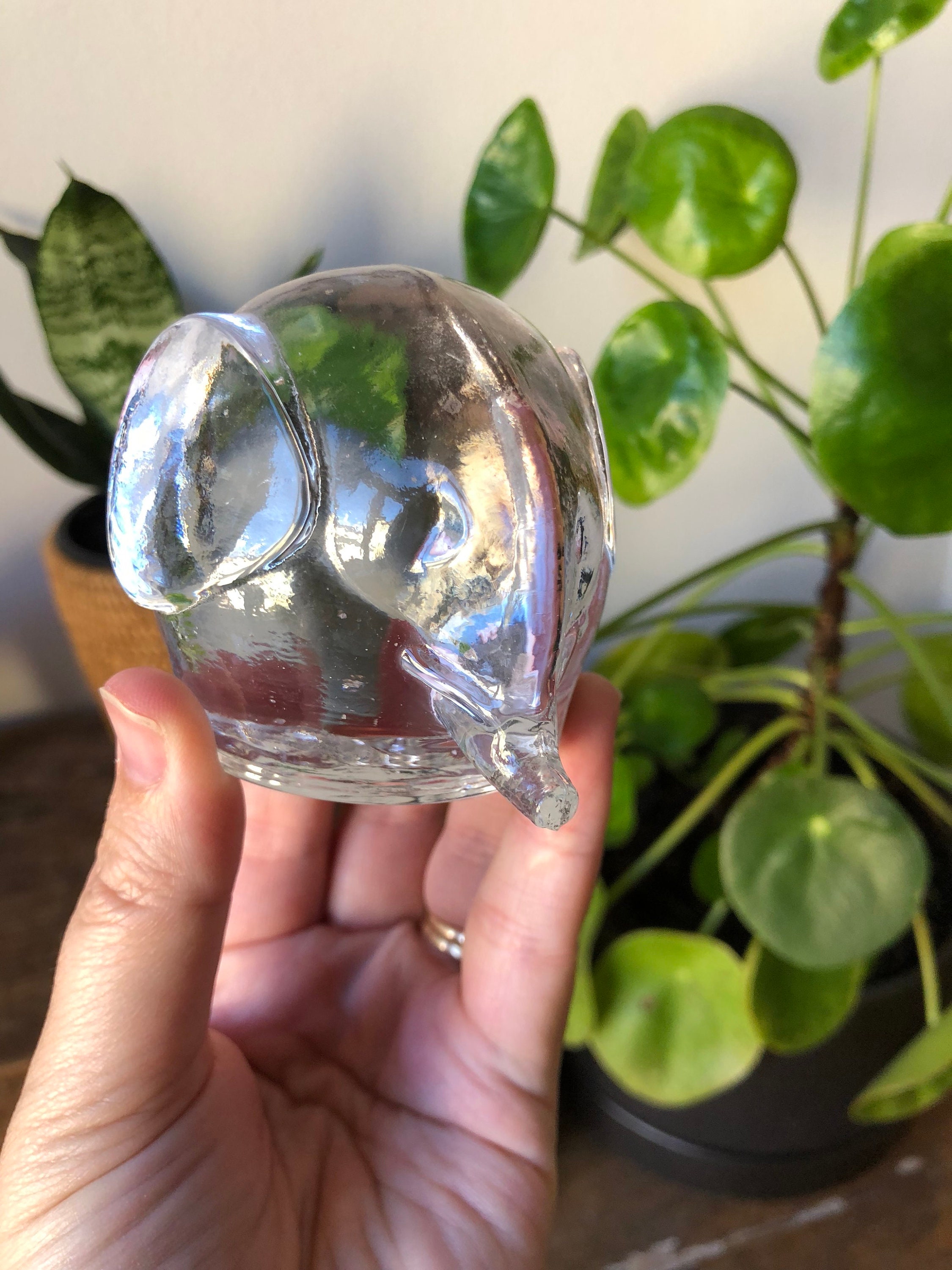 Swedish Eda Kristall Nya Glasbruket Sweden /elefant figurine ...