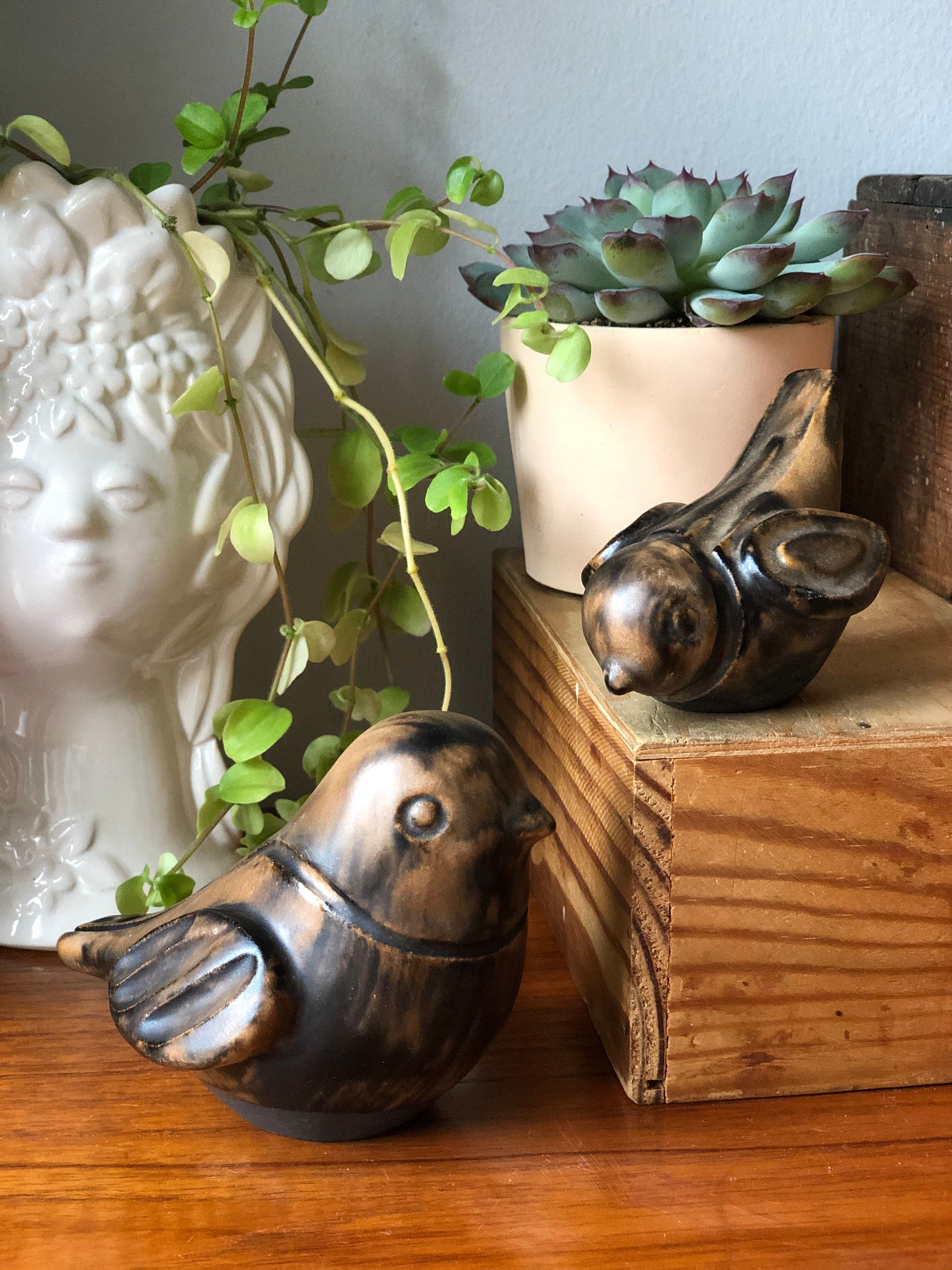 Studio pottery birds figurines Swedish ceramics midcentury Scandinavian ...
