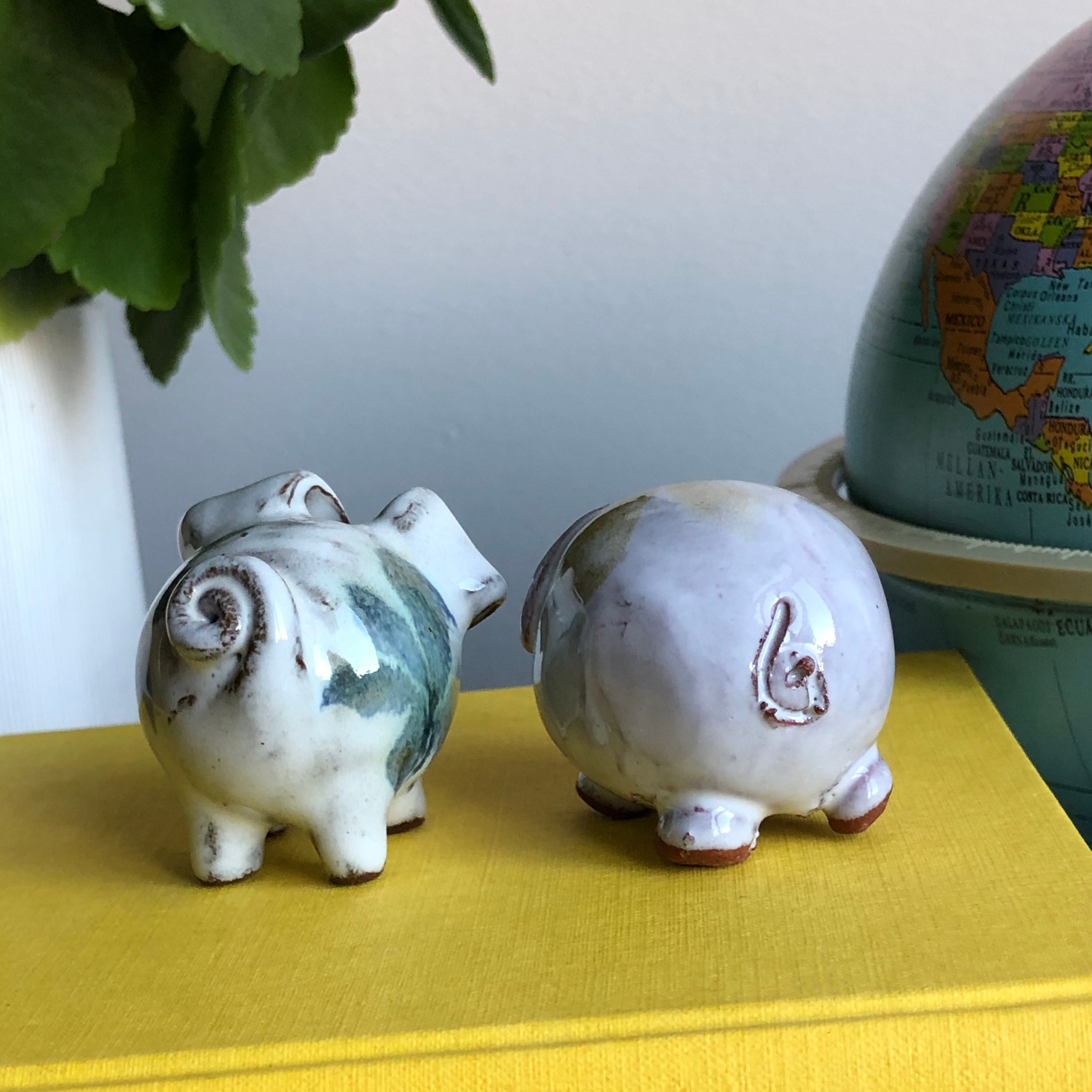 Scandinavian studio pottery pig ceramic figures modcentury modern ...
