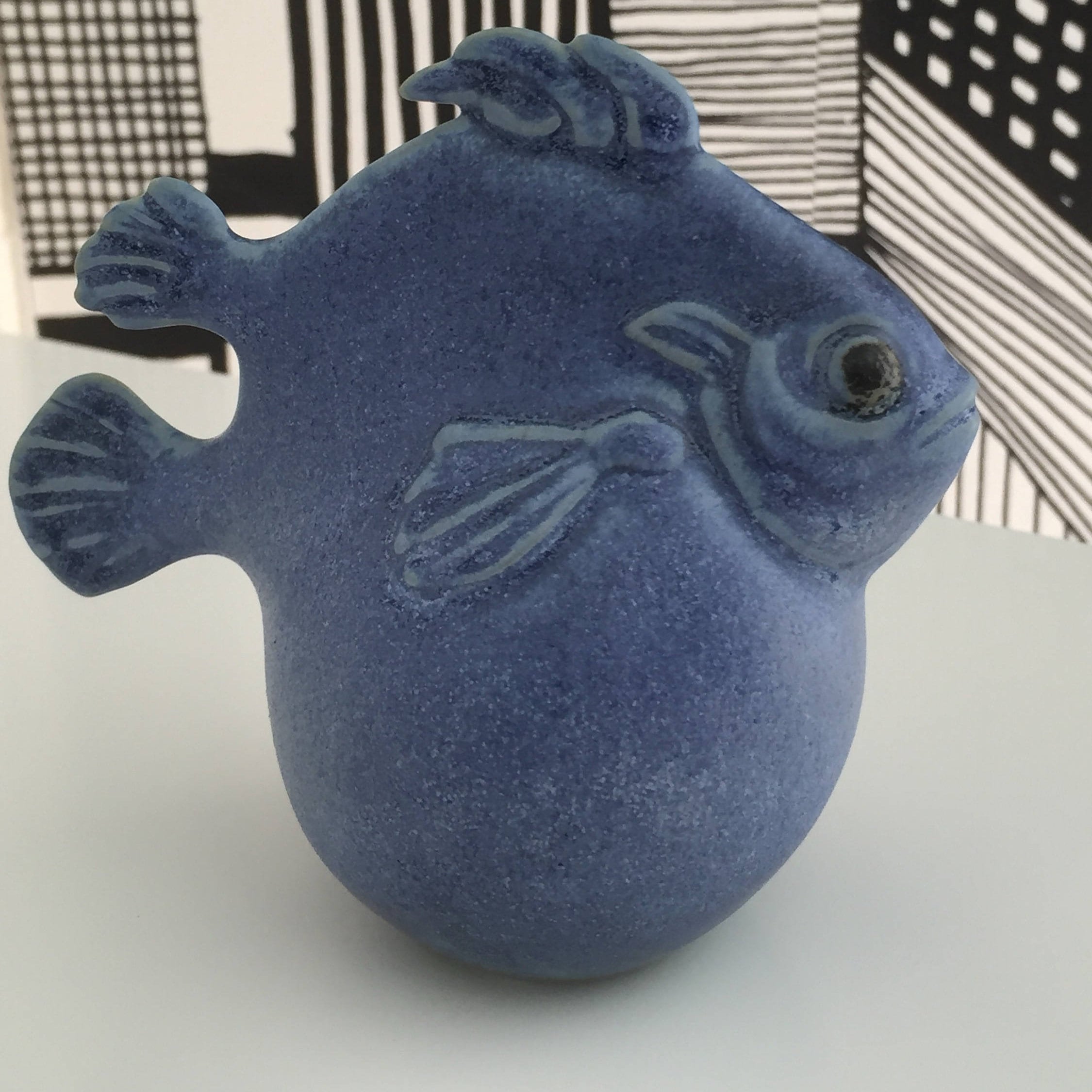 Rorstrand/Rörstrand/Gösta/Grähs/Blue/Fish/Figurine/Sweden/Swedish/Gosta ...